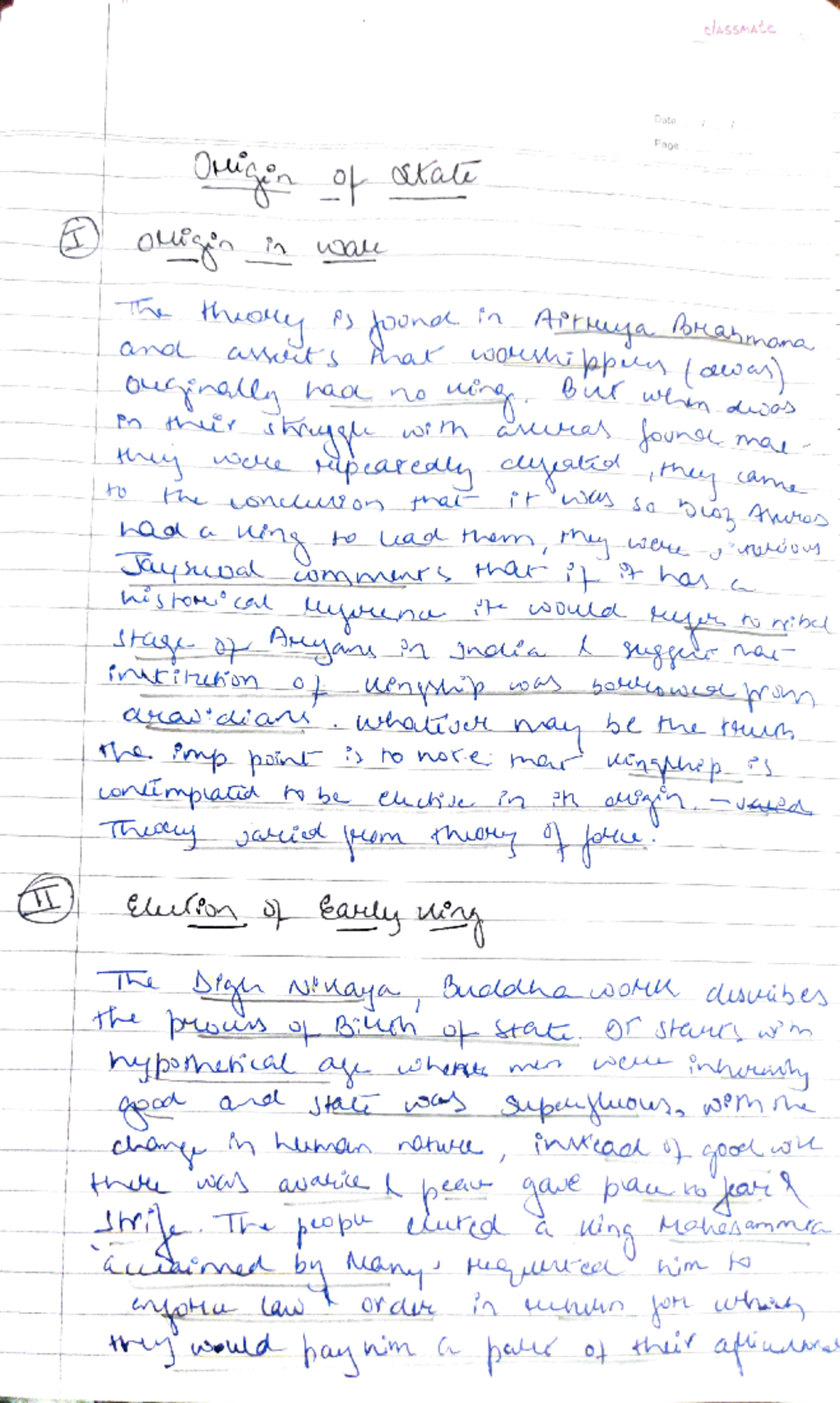 Origin of state - Ps toone in ana ameds frihukon hao no uire yhnal ...