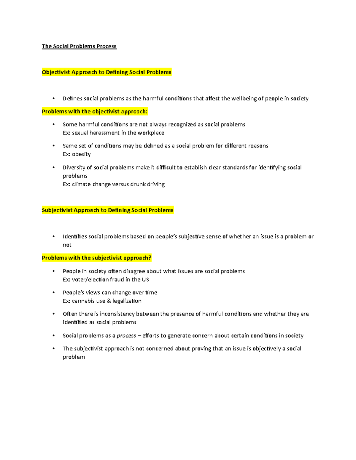 The Social Problems Process - The Social Problems Process Objectivist ...