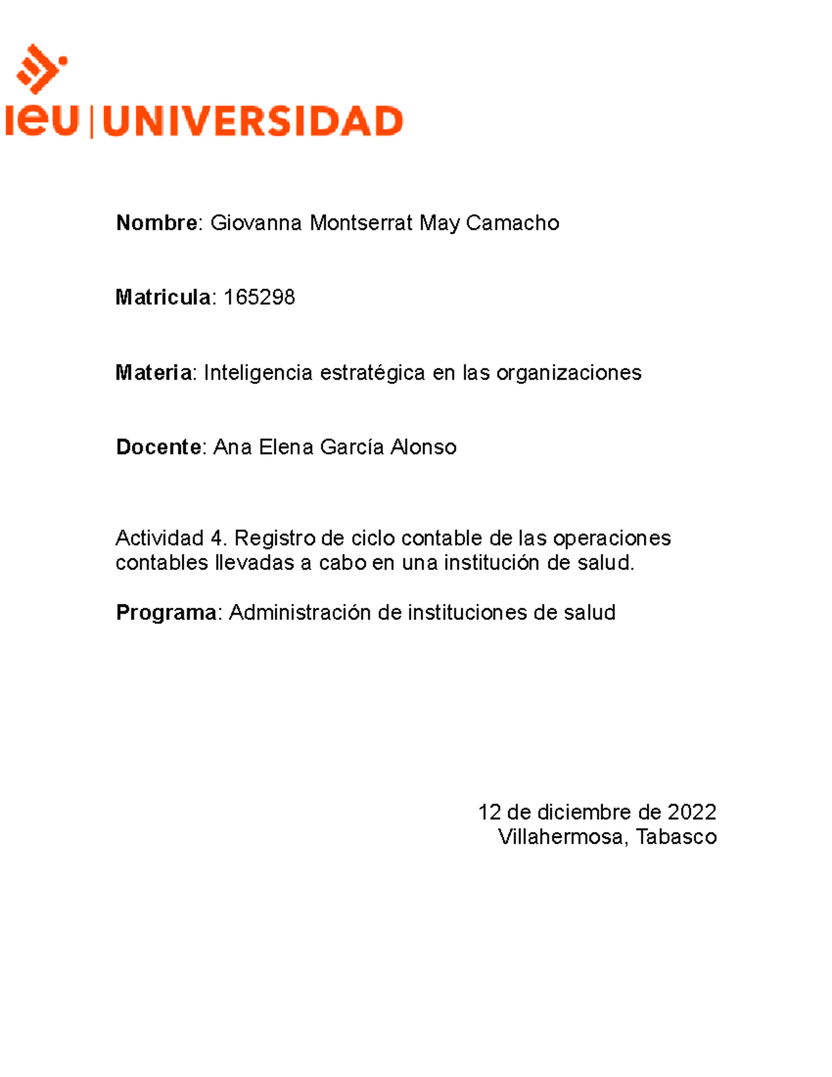 Act4-giovanna may - act4 - Nombre: Giovanna Montserrat May Camacho ...