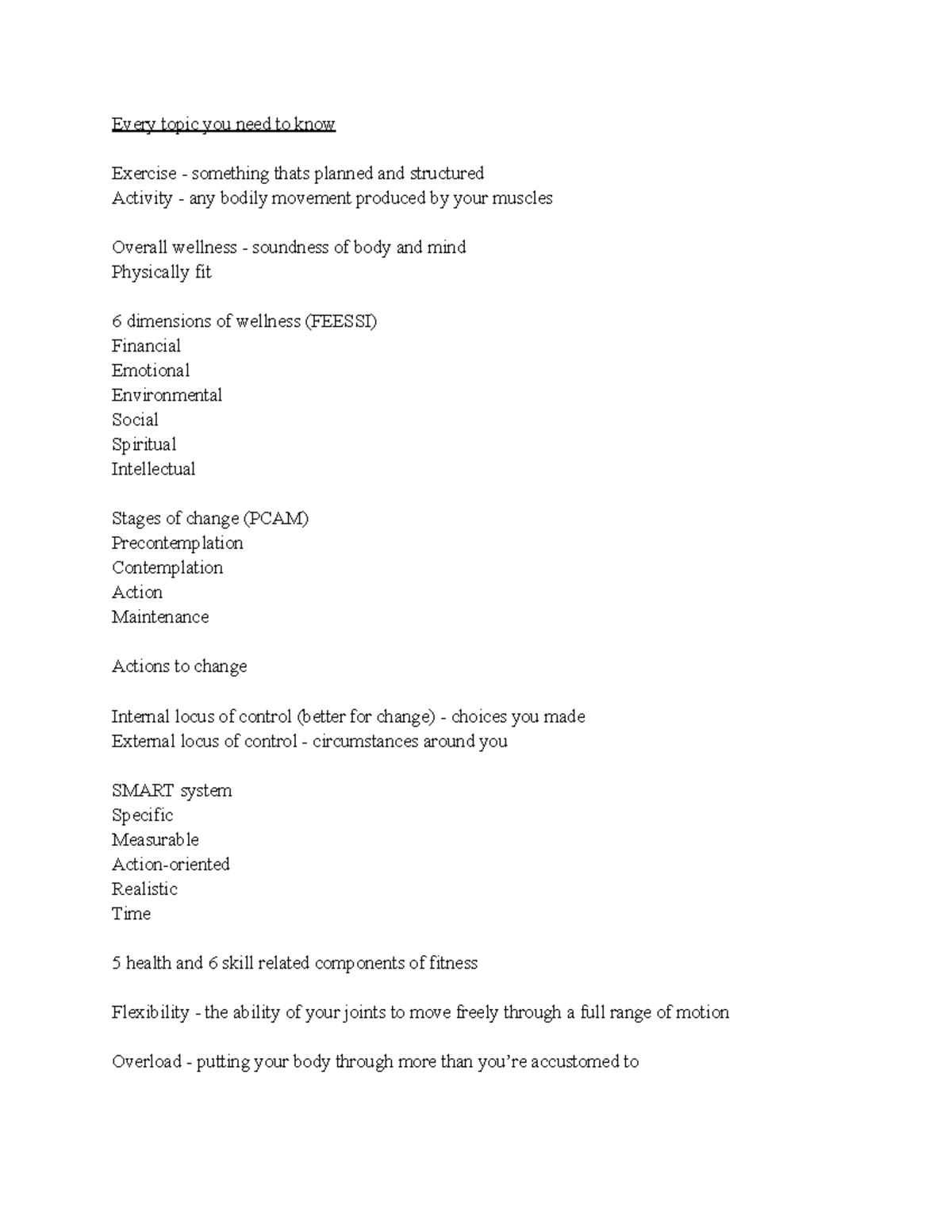 PE Exam Review - Notes that provide every single topic and definition ...