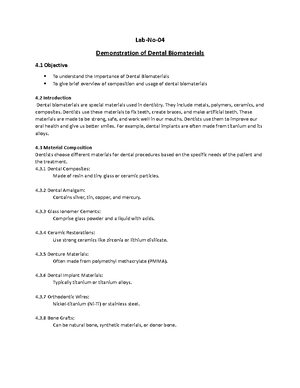 Lab-1 BIOMEDICAL MODELING AND SIMULATION - Lab- Introduction/Basics of ...