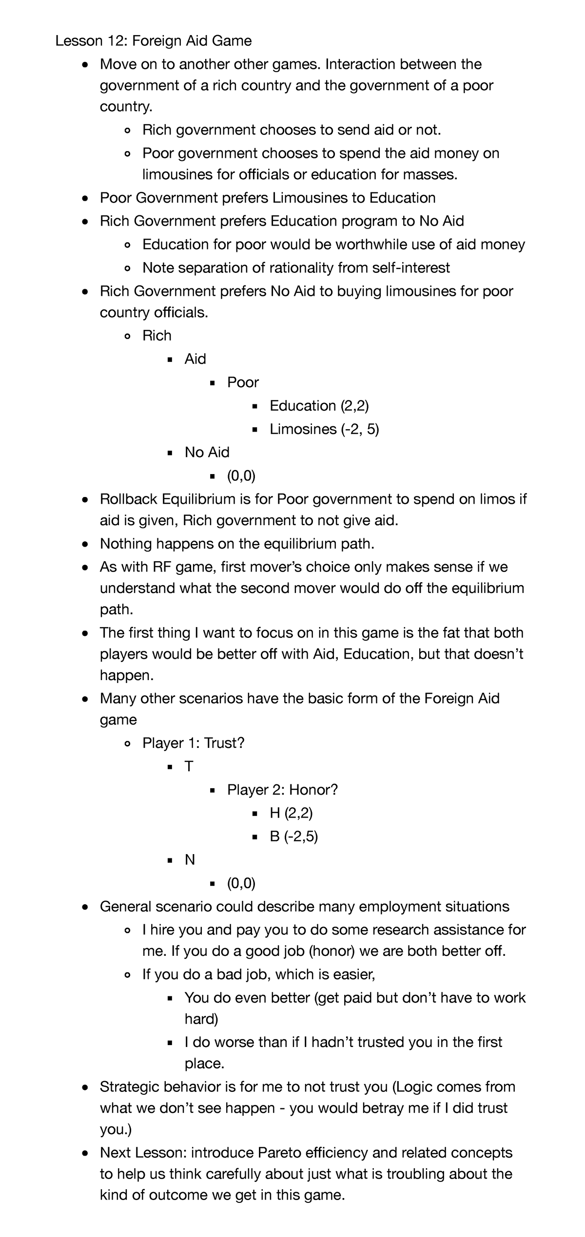 Unit 04- Lesson 12- Foreign Aid Game - Lesson 12: Foreign Aid Game Move ...