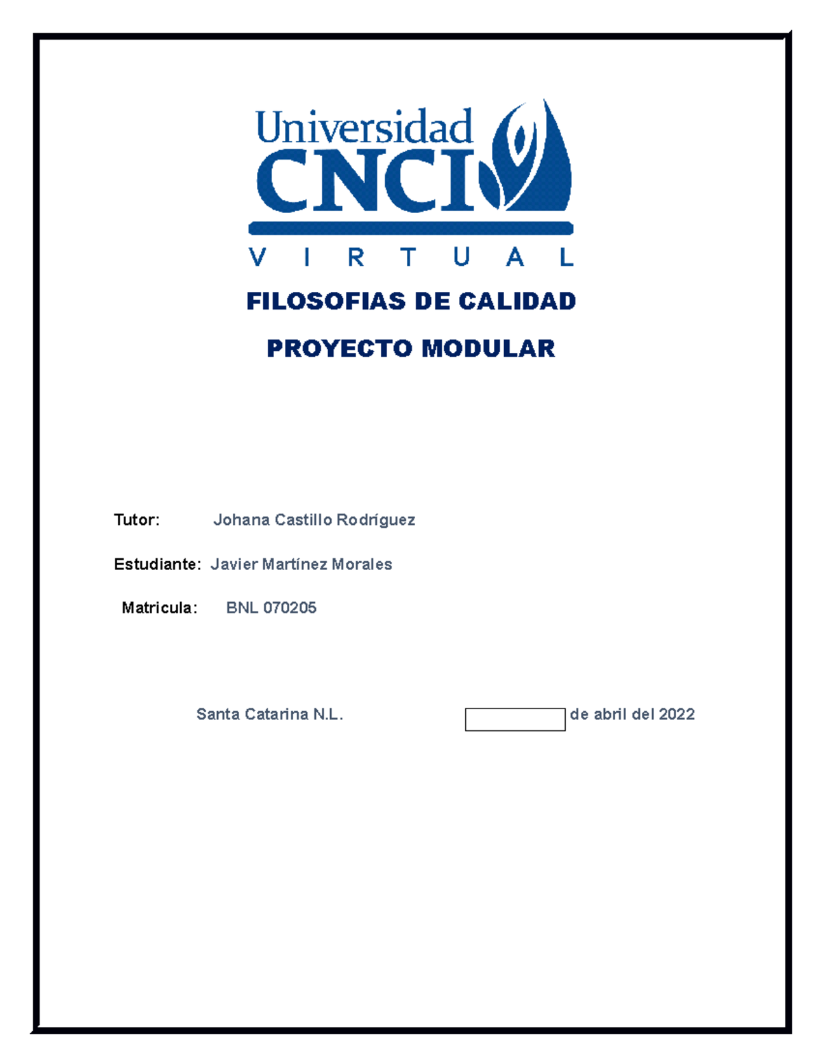 4.3.-Filosofias de calidad Proyecto Modular - FILOSOFIAS DE CALIDAD PROYECTO MODULAR Santa ...