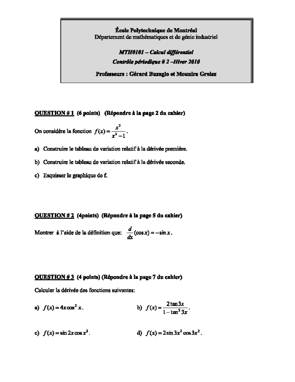 TP pour mth010313 - Travail pratique fait en classe - MTH0103 - Studocu