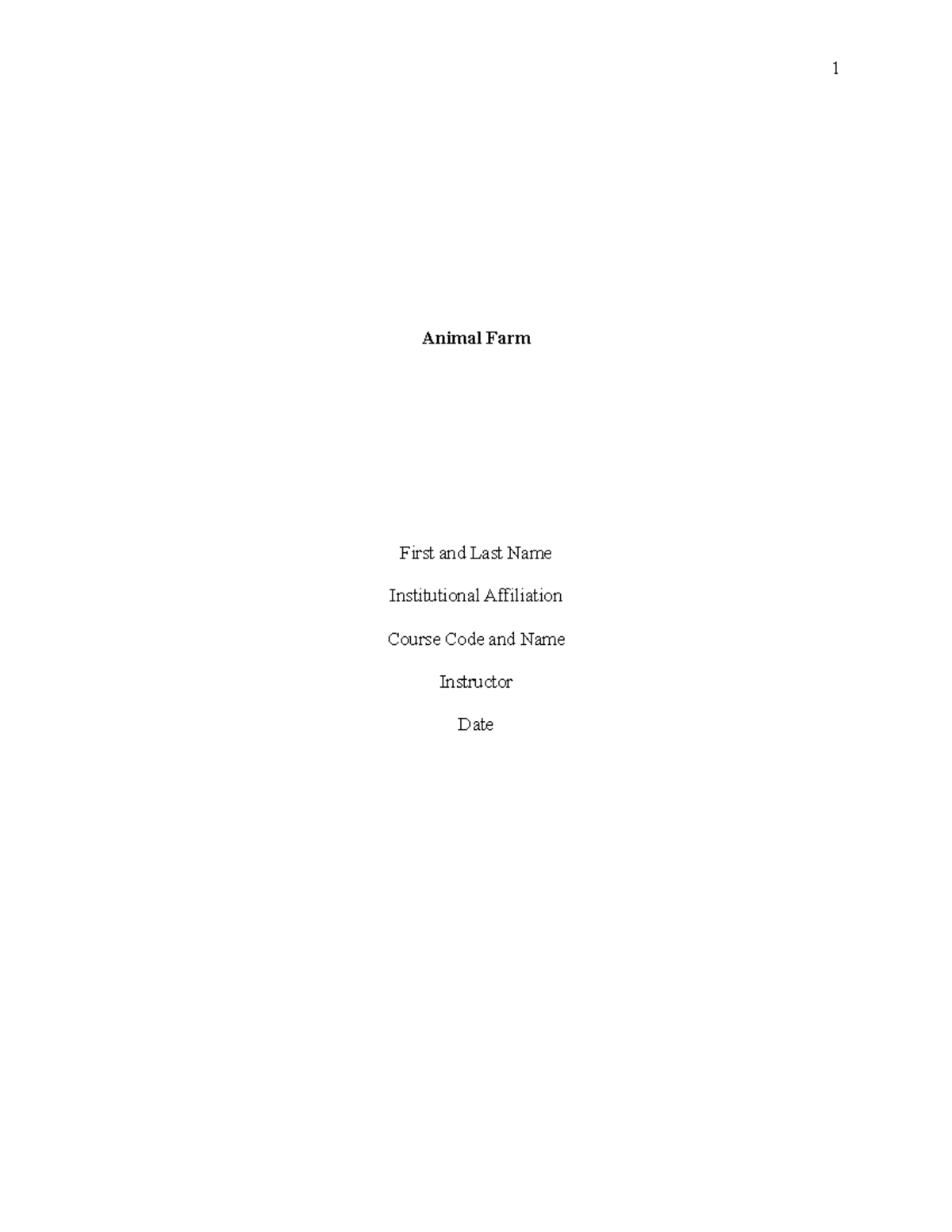 Animal Farm Final 2 - Commerce - Studocu