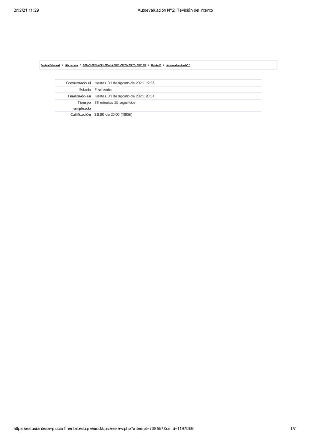 Scribd - qwwer - Página Principal / Mis cursos / ESTADÍSTICA GENERAL ...