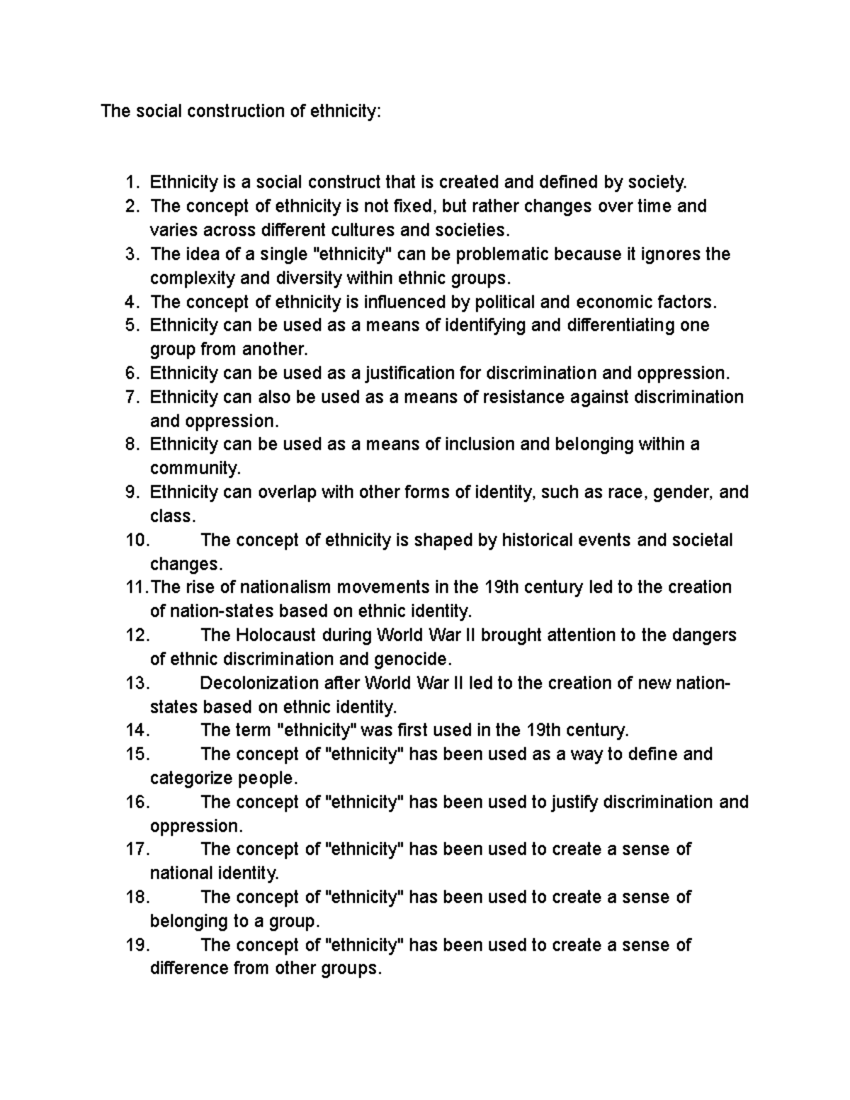 The social construction of ethnicity - The social construction of ...