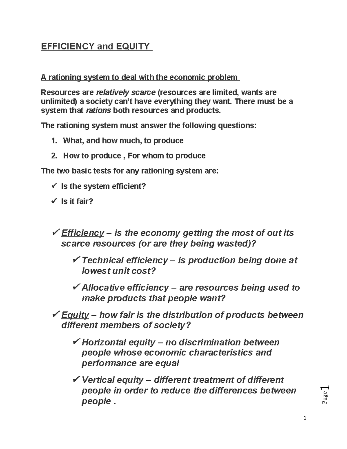 Efficiency and equity in regional planning - Page 1 EFFICIENCY and ...