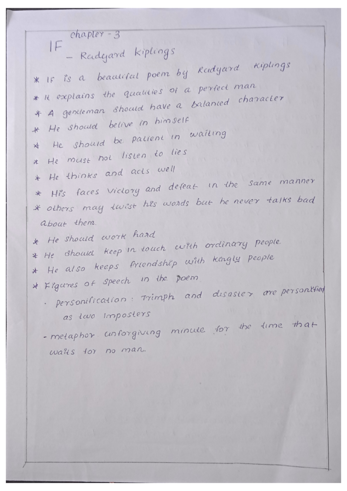 Chapter 3 - IF - summary &shot notes - English language and literature ...