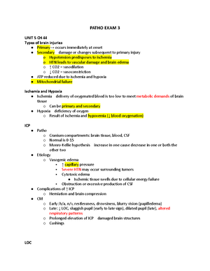 Exam Four - Exam 4 - Exam Four Review Both Classes MED-SURG -Geriatric ...