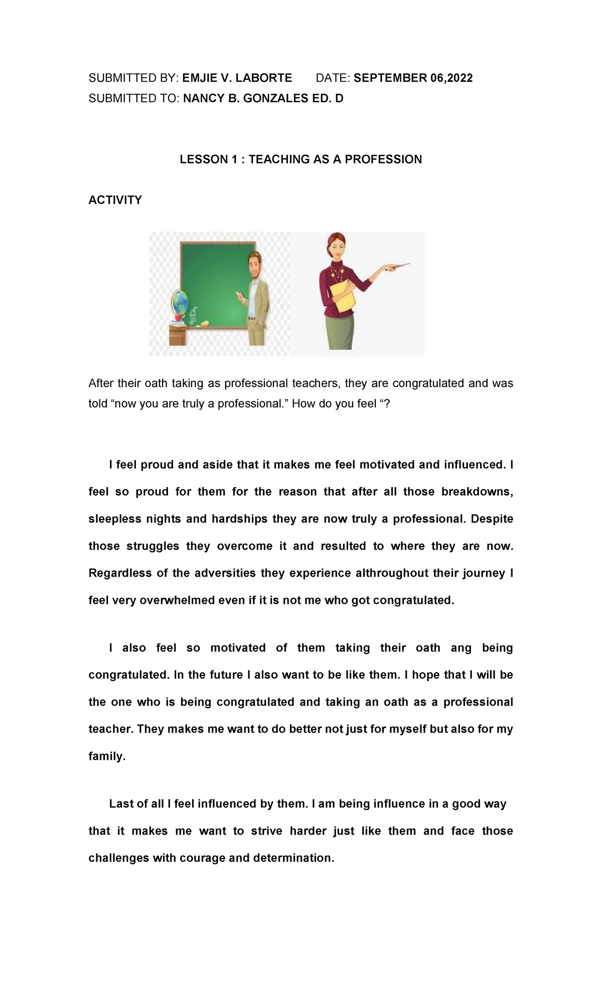 2STV EDUC. 215 Laborte M1L1L2L3 - SUBMITTED BY: EMJIE V. LABORTE DATE ...