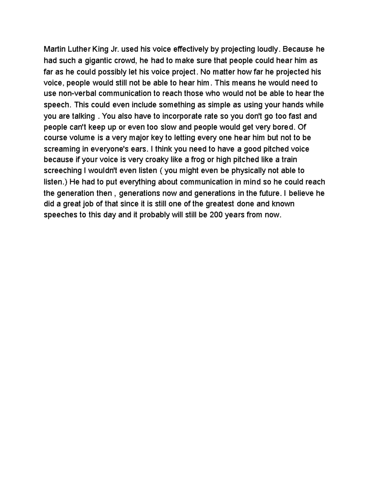 Martin Luther King Jr. Speech paper for com apps - Martin Luther King ...