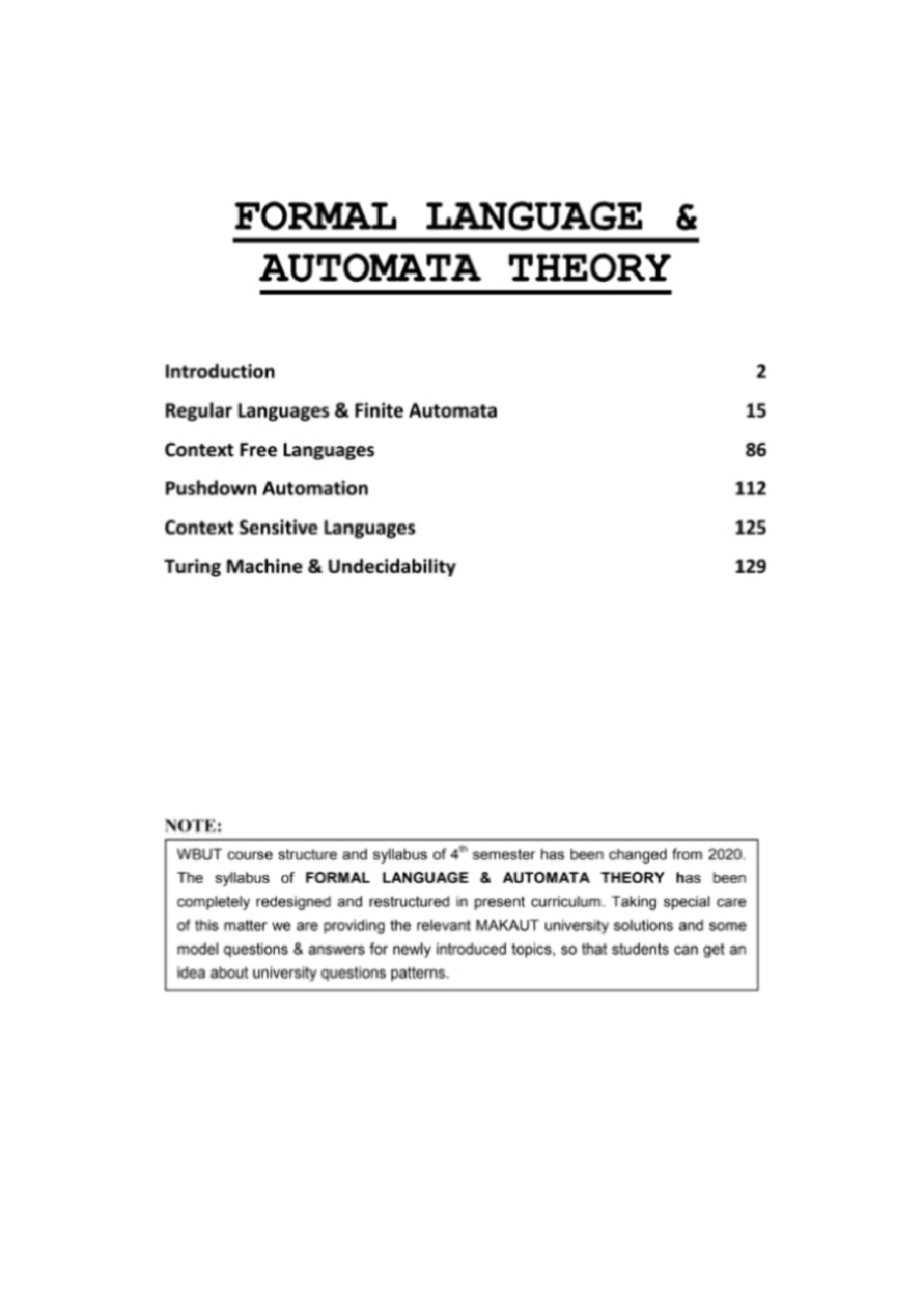 Automata - notes - Formal Language And Automata Theory - Studocu