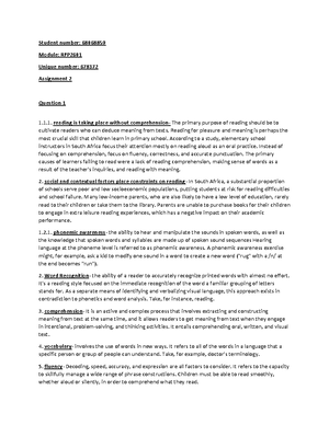 [Solved] LESSON 2 RFP2601 GRADE R Refer to and study section 411 in ...