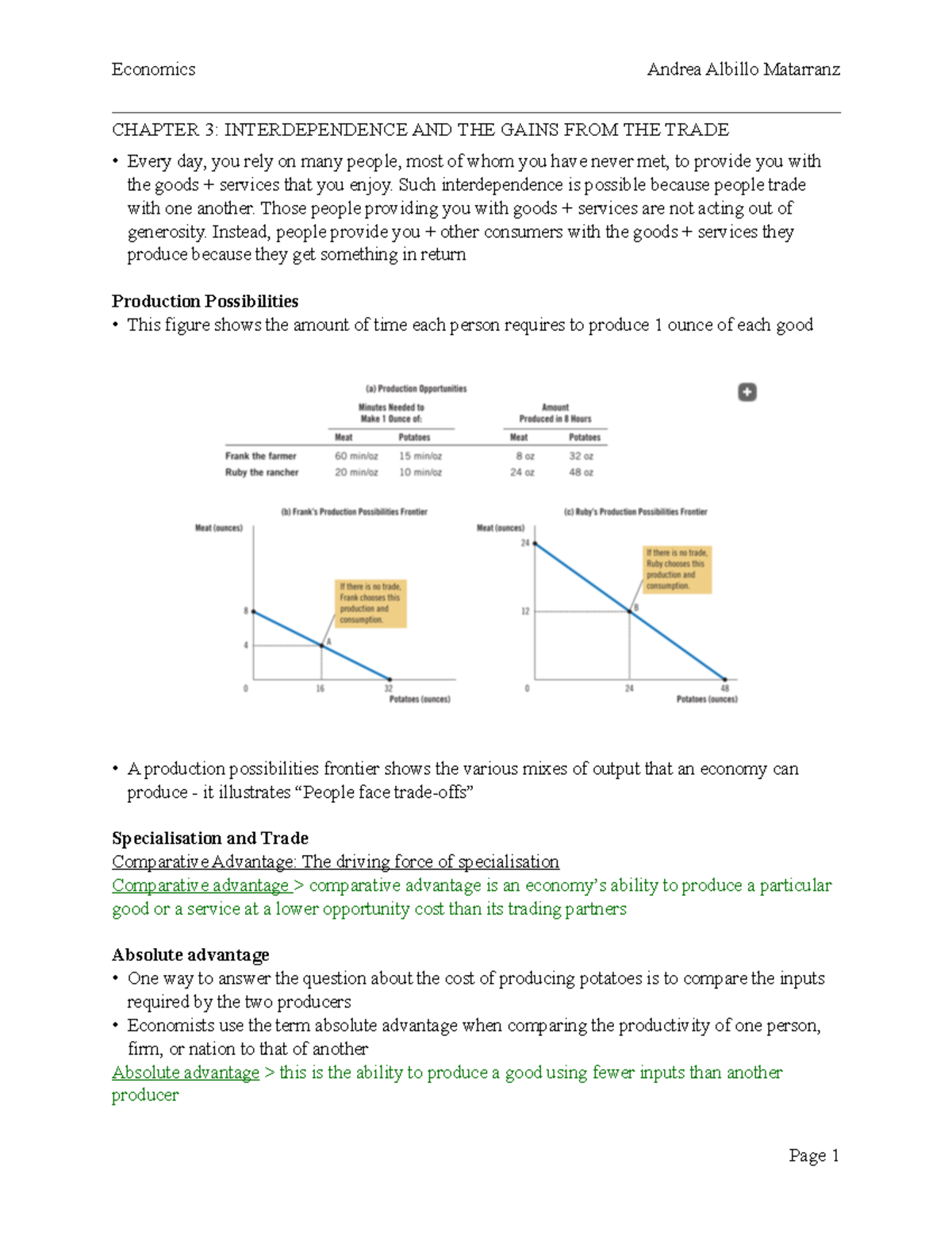 Chapter 3- Interdependence AND THE Gains FROM THE Trade - CHAPTER 3 ...