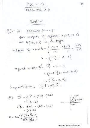 MVC Past Paper of Spring 2021 - Multivariable Calculus (Terminal SP21 ...