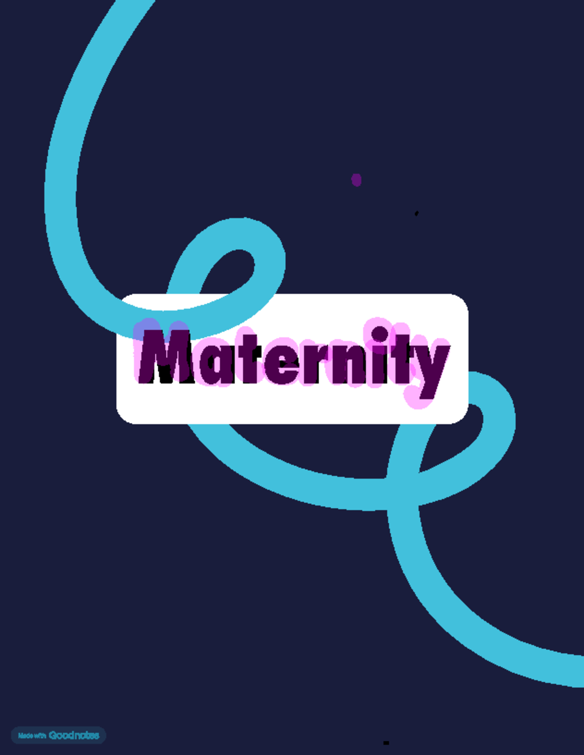 Untitled Notebook - Maternity S MATERNITY Ovarian hormones led by ...