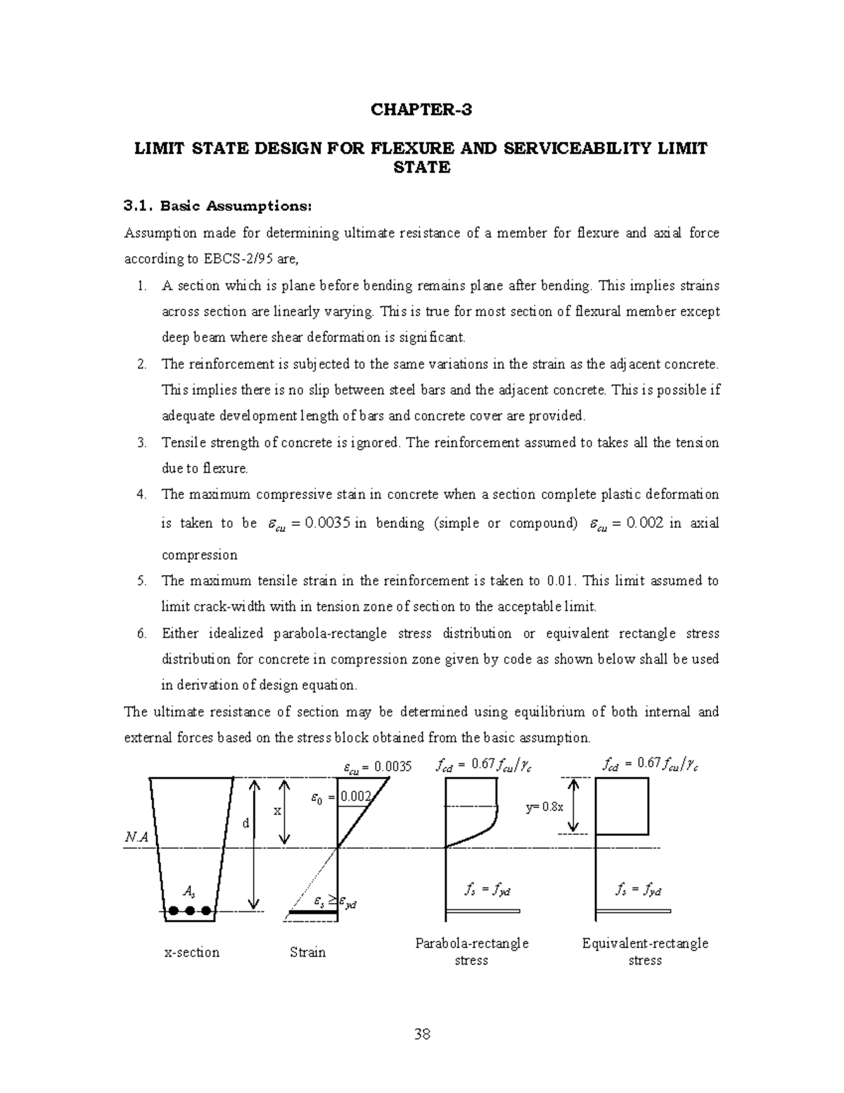 Chapter 3. Limit State Design FOR Flexure AND Serviceability - CHAPTER ...