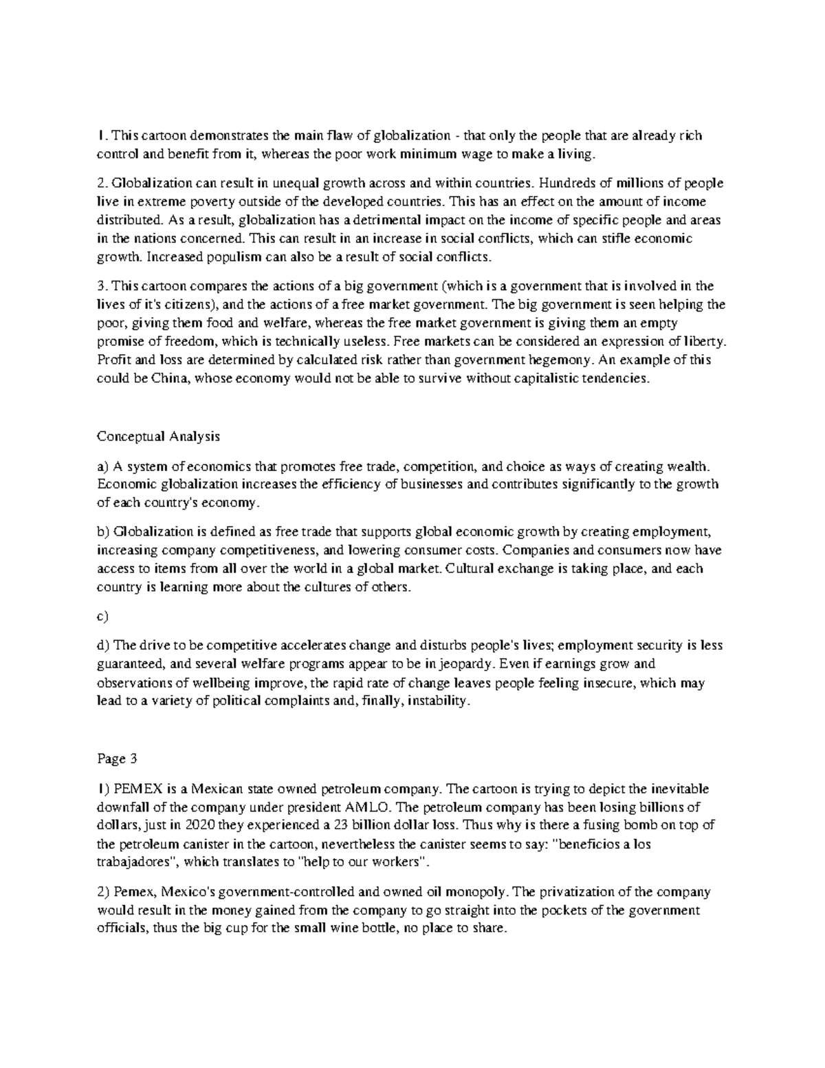 DC Trips 1 - This cartoon demonstrates the main flaw of globalization ...