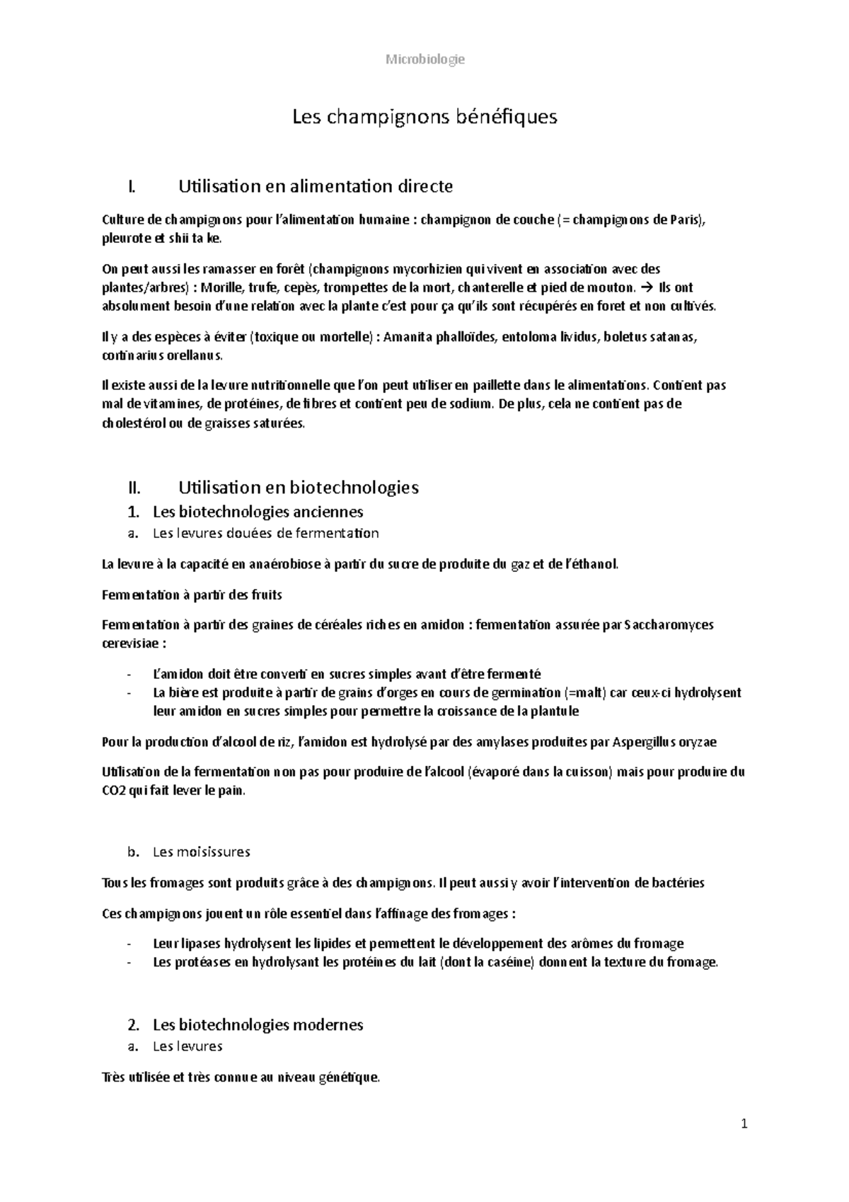 Champignons bénéfiques - Utilisation en alimentation directe Culture de ...