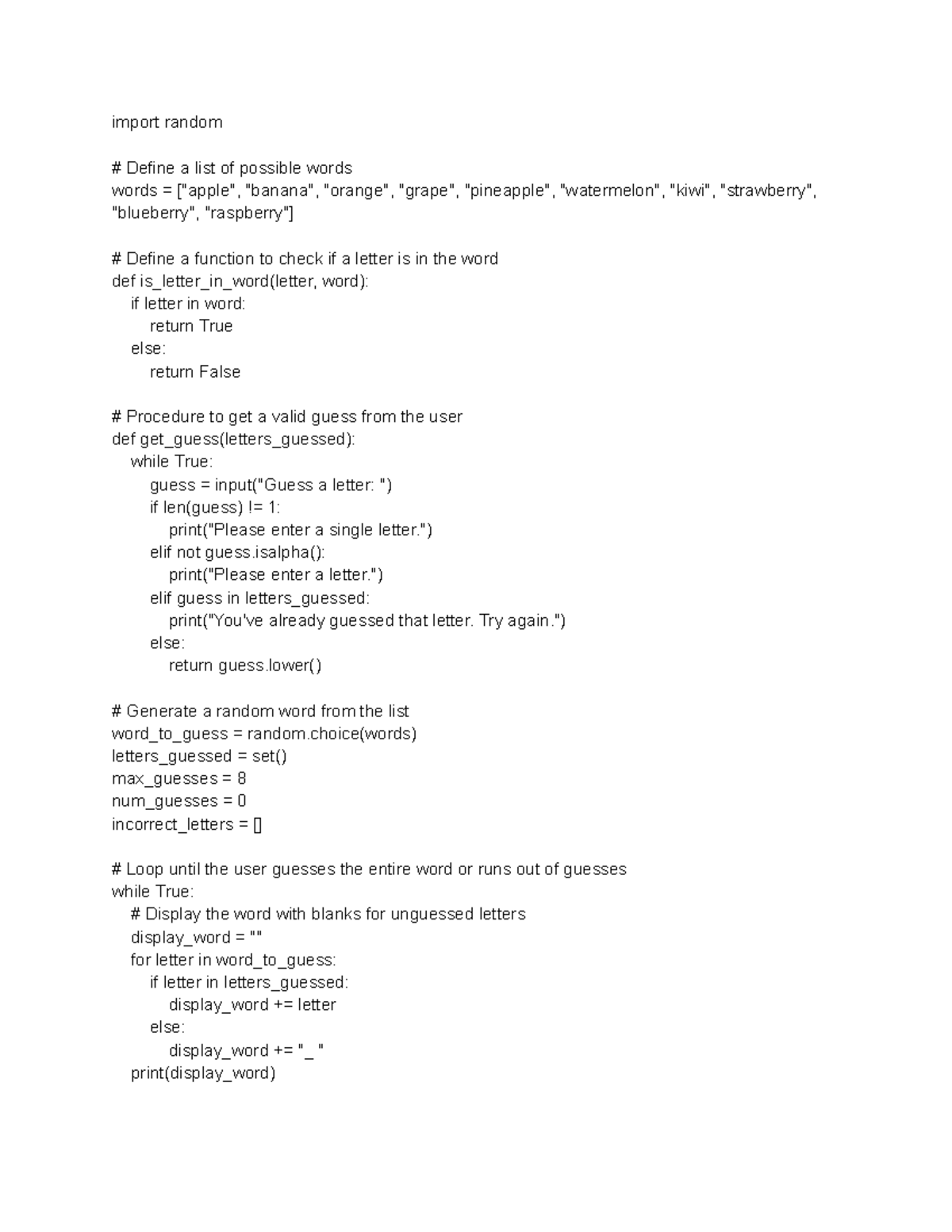 Pythoncode Python Code Practice Import Random Define A List Of