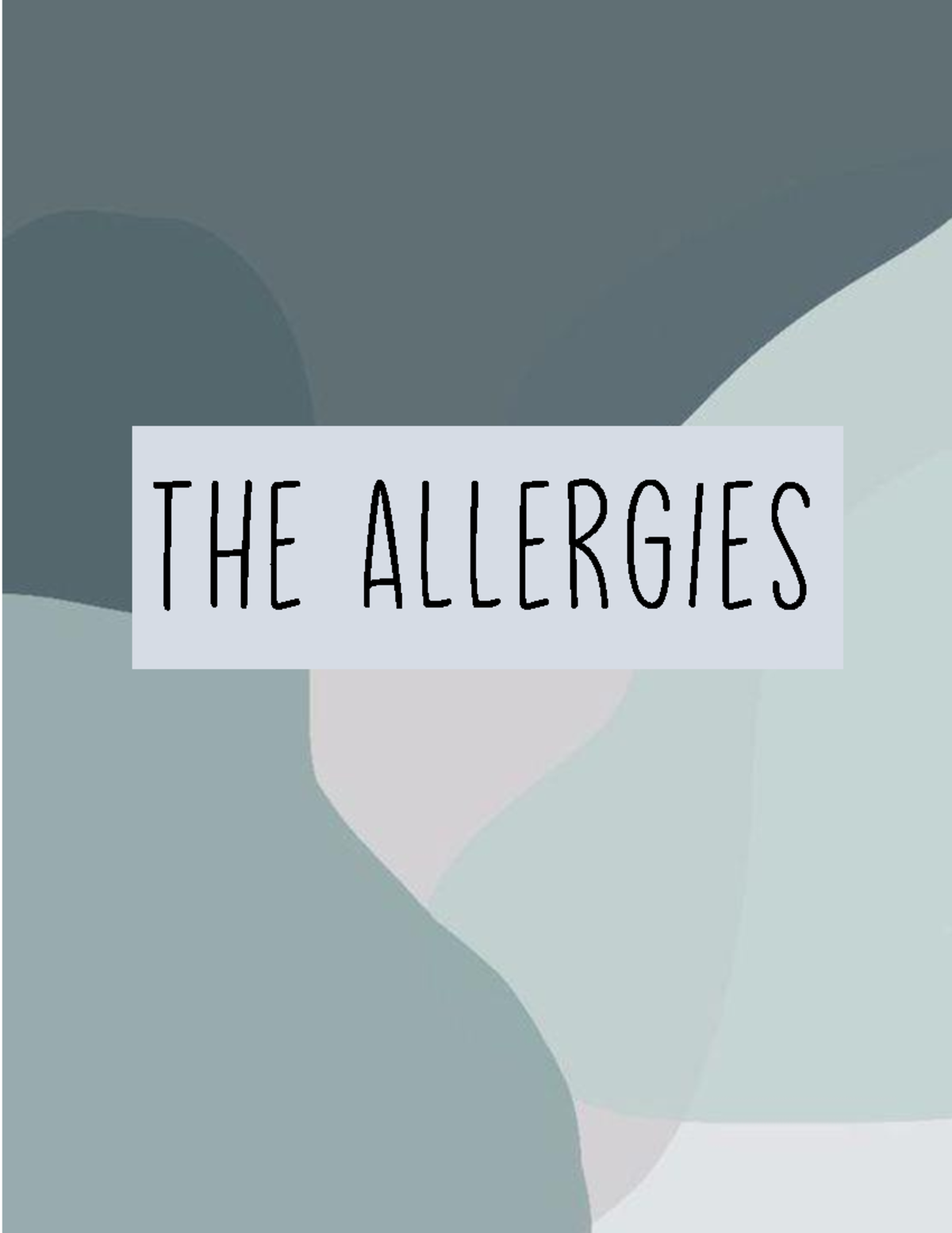 The allergies - jknb,jkn - Names: Liana Tererro Reyes suero montilla ...