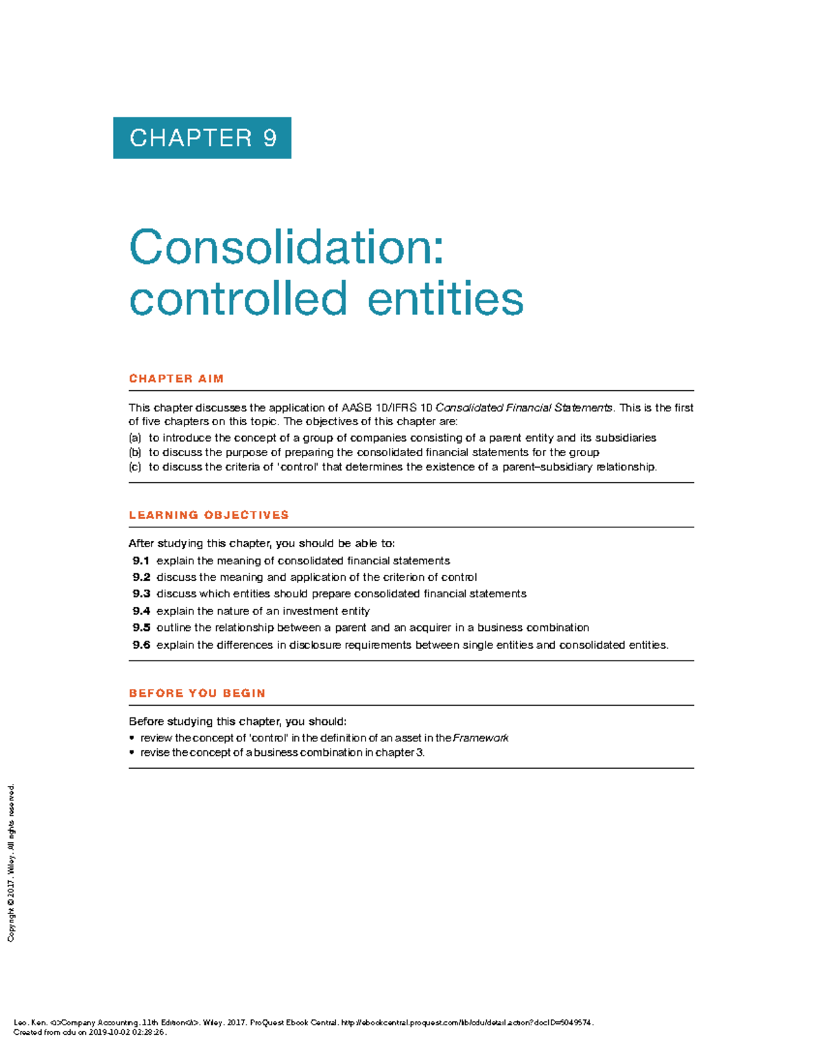 Company Accounting 11th Edition - ( Chapter 9 Consolidation controlled ...