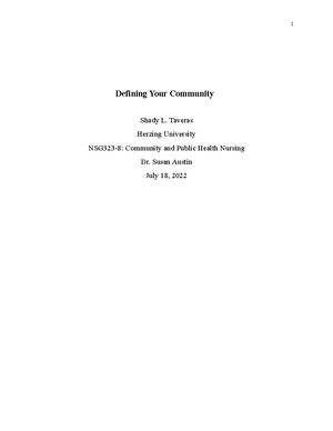 Community Nursing Diagnosis and Goals - Community Nursing Diagnosis ...