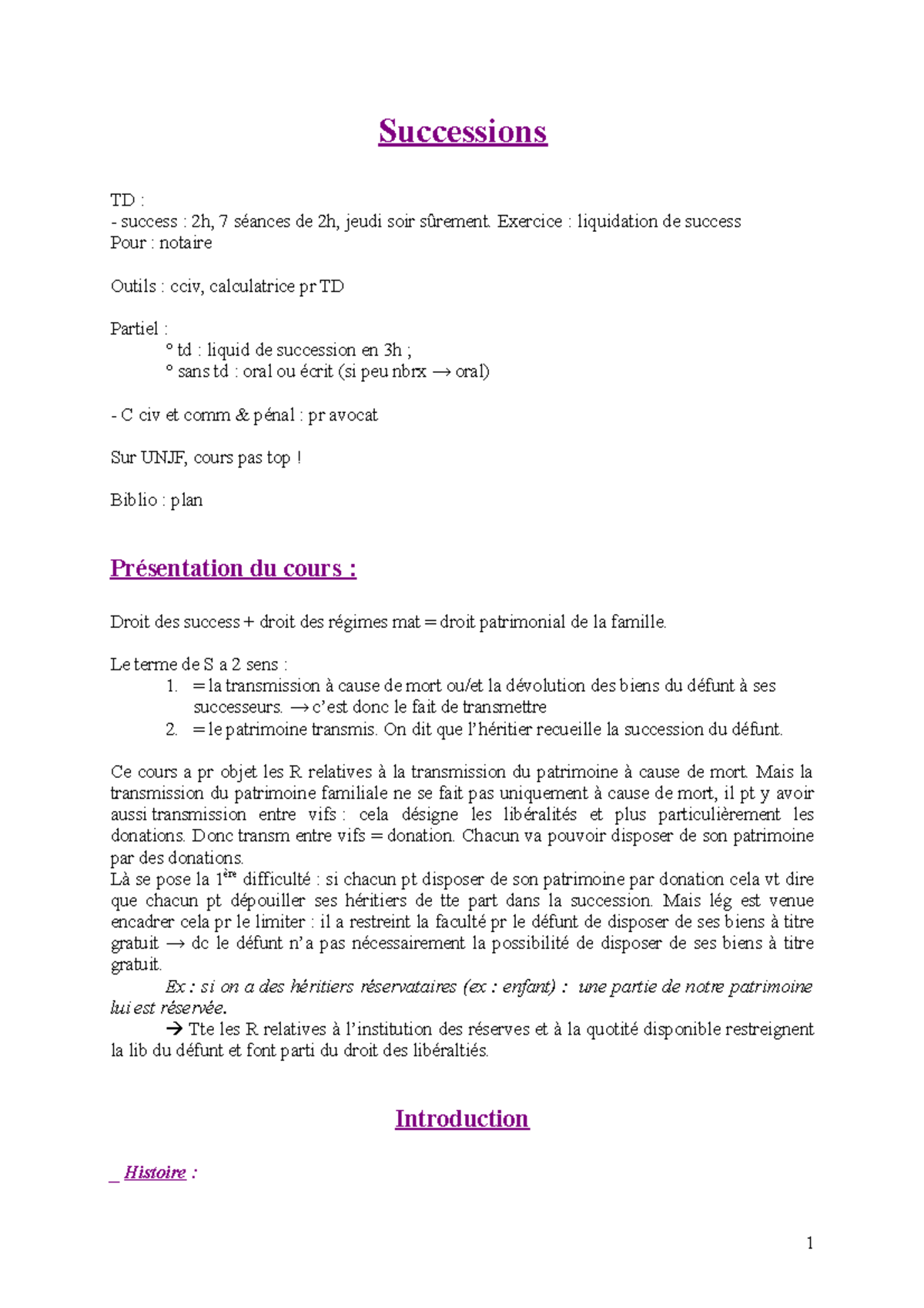 Successions - Droit sur la succession : part réservataire, liquidation ...