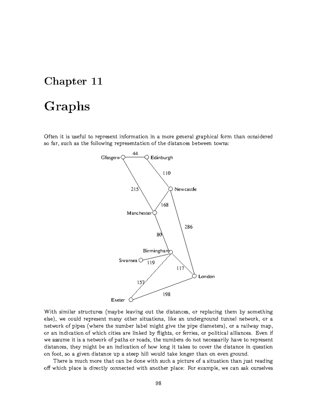Dsa 8 Data Structures Chapter 11 Graphs Often It Is Useful To Represent Information In A
