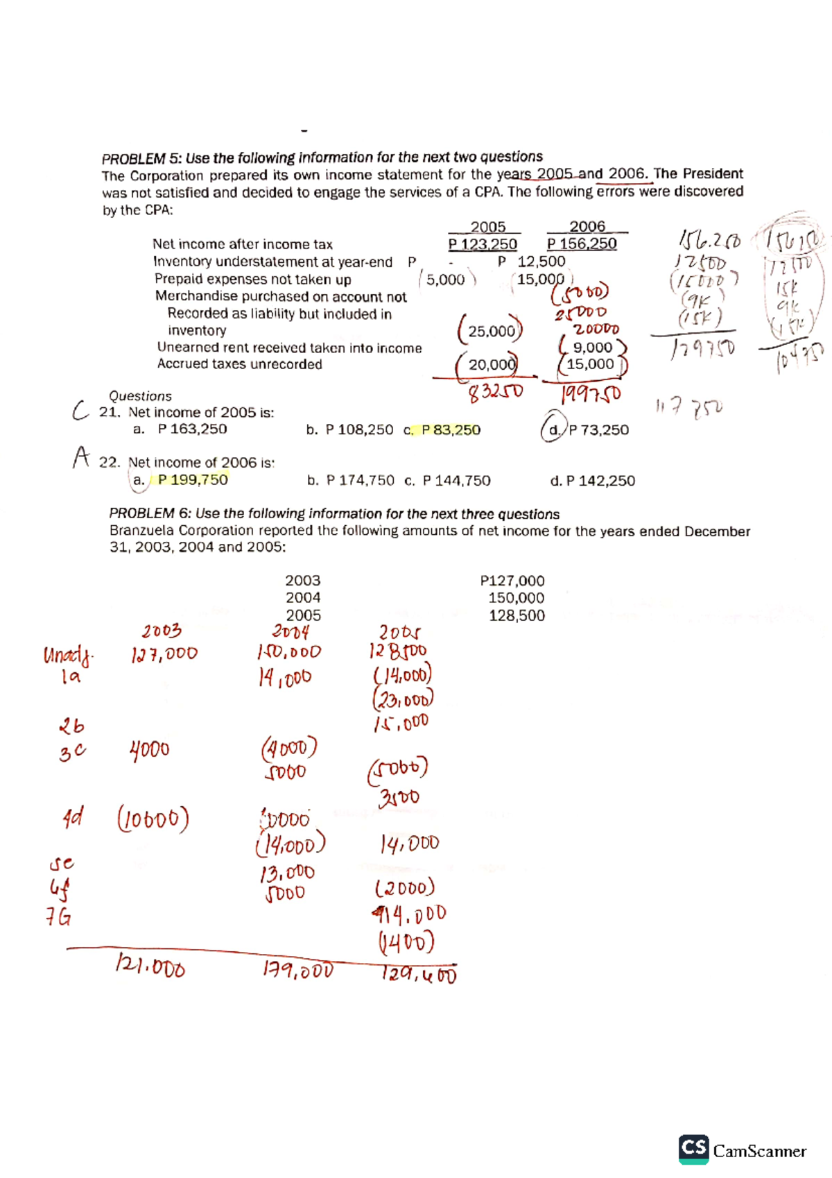 Problem 5and6 Aud and assurance concepts and application 1 ...