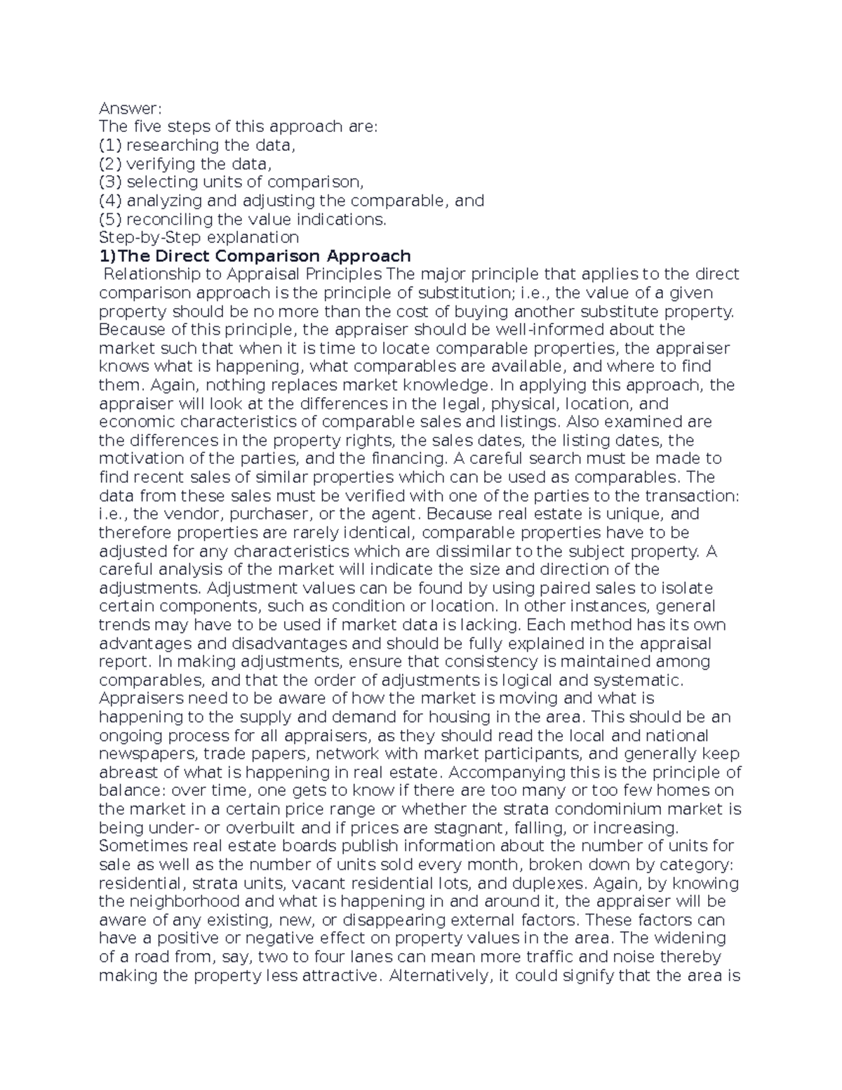 330 Exam Notes Answers - Answer: The five steps of this approach are ...