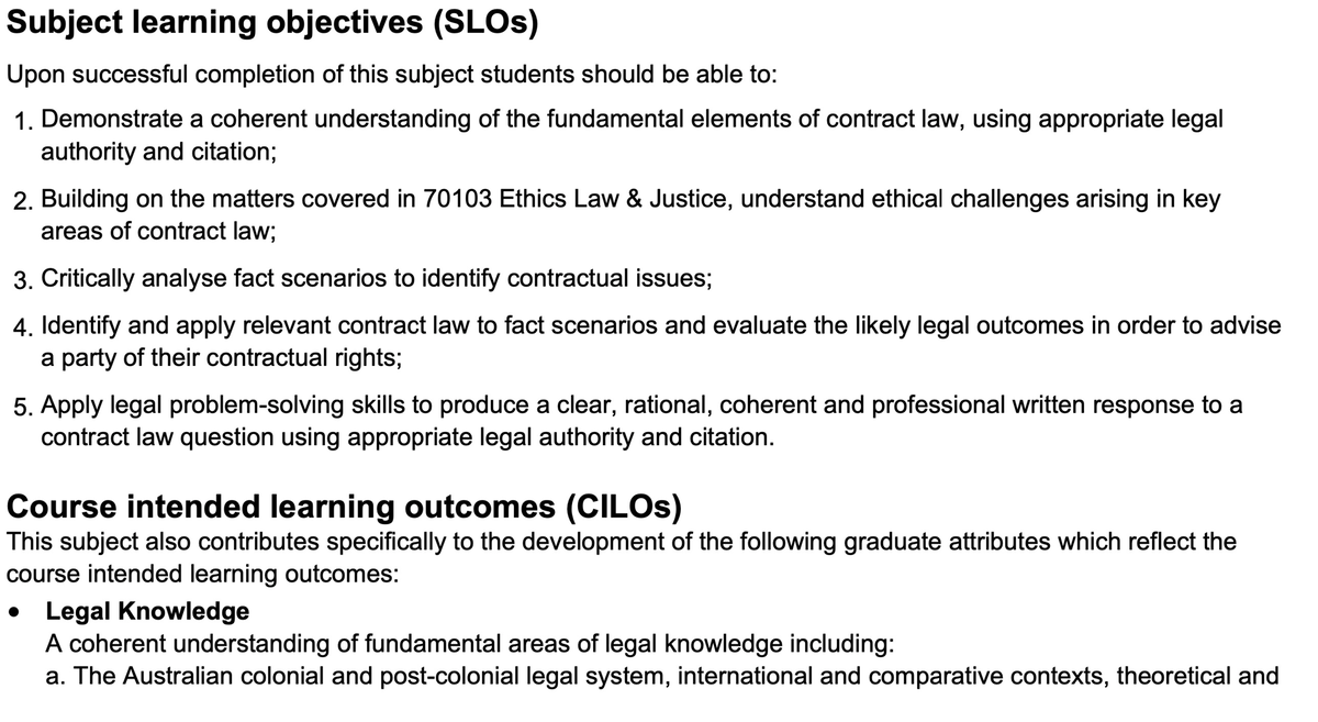 Screenshot 2024-08-03 at 7.55.22 pm - Subject learning objectives (SLOs ...