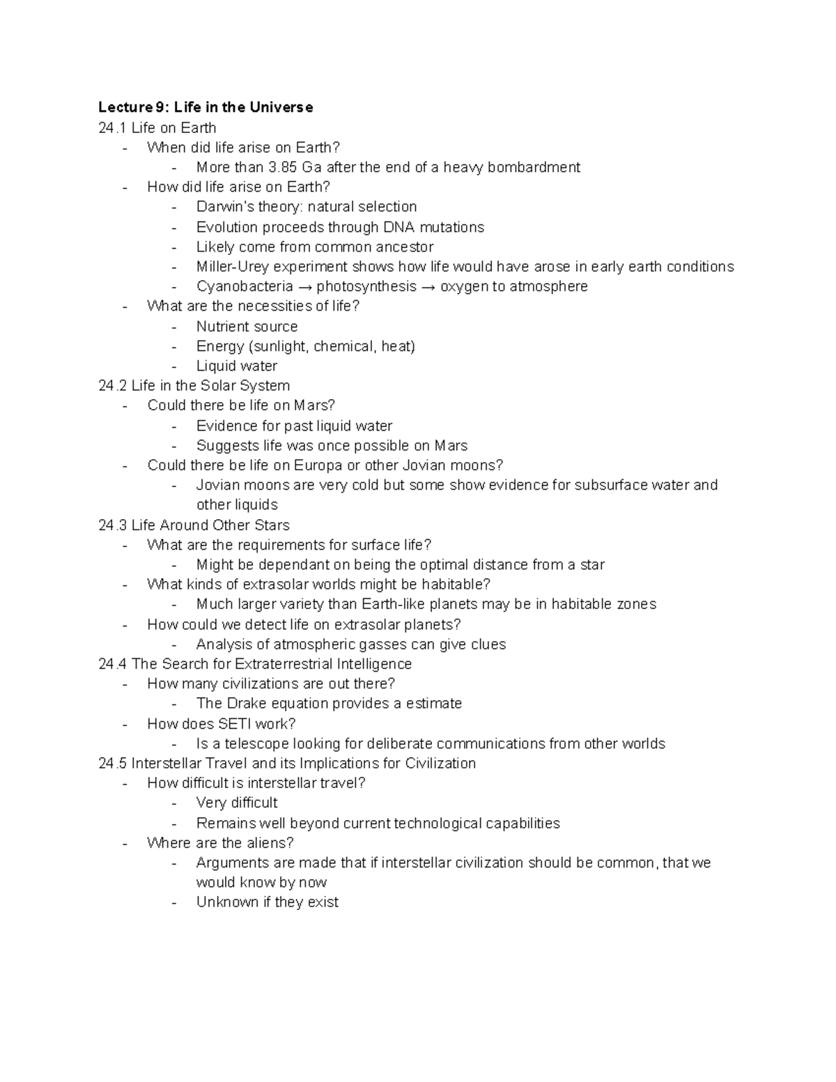 MT2 Learning Objectives - Sci 238 - UWaterloo - Studocu