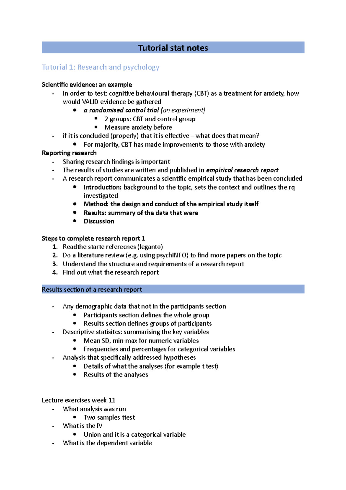 Tutorial Stat Notes Stat Tutorial Stat Notes Tutorial 1 Research And Psychology Scientific