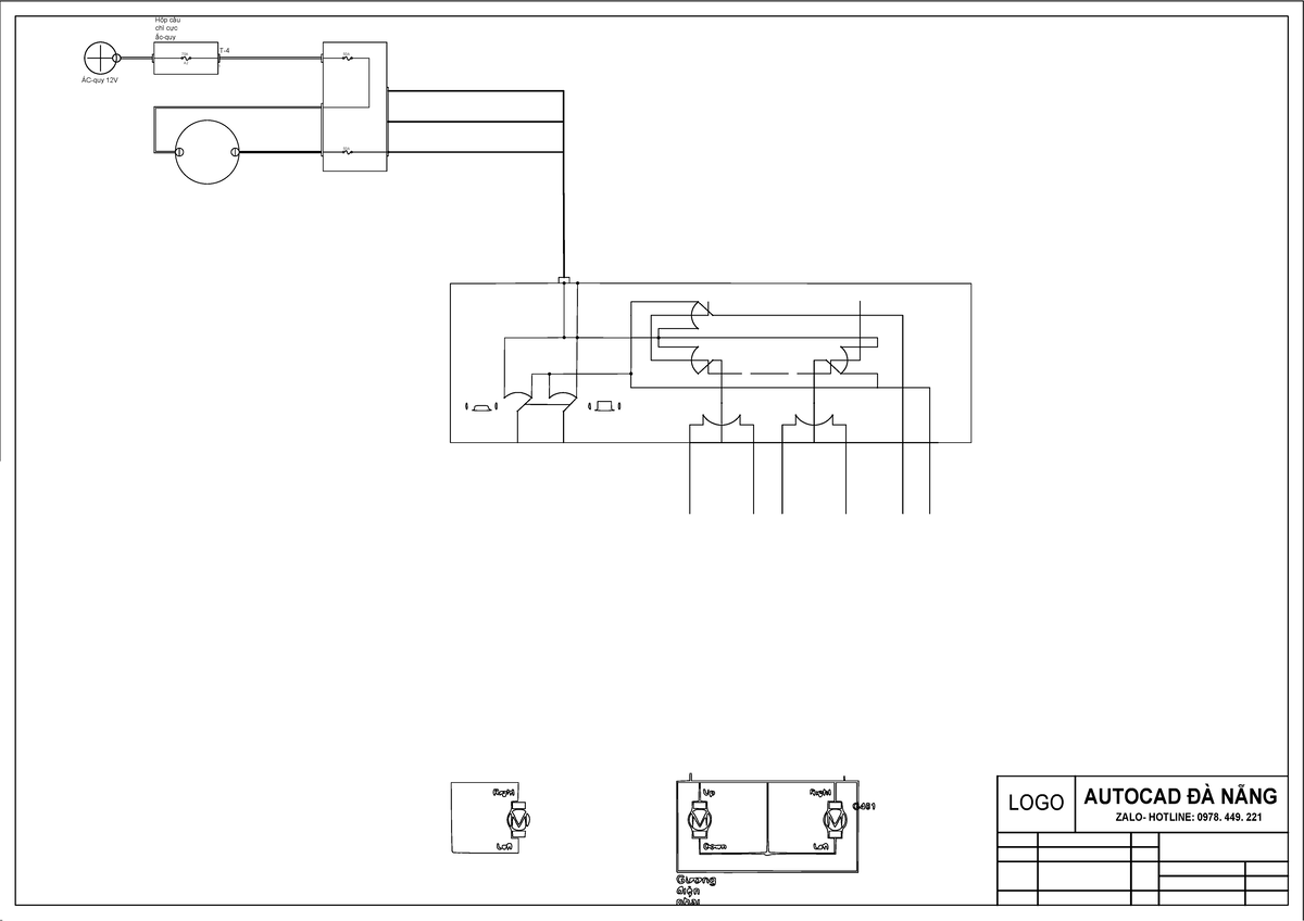 Drawing 4-A3 Ngang - kkkkkk - Kỹ thuật ô tô - ÁC-quy 12V Hộp cầu chì ...