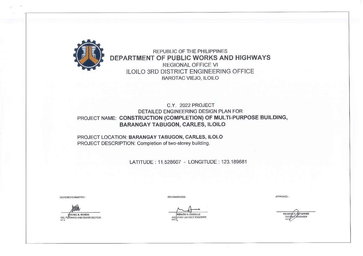22GGH0070 PLAN - STRUCTURAL PLAN - REPUBLIC OF THE PHILIPPINES ...