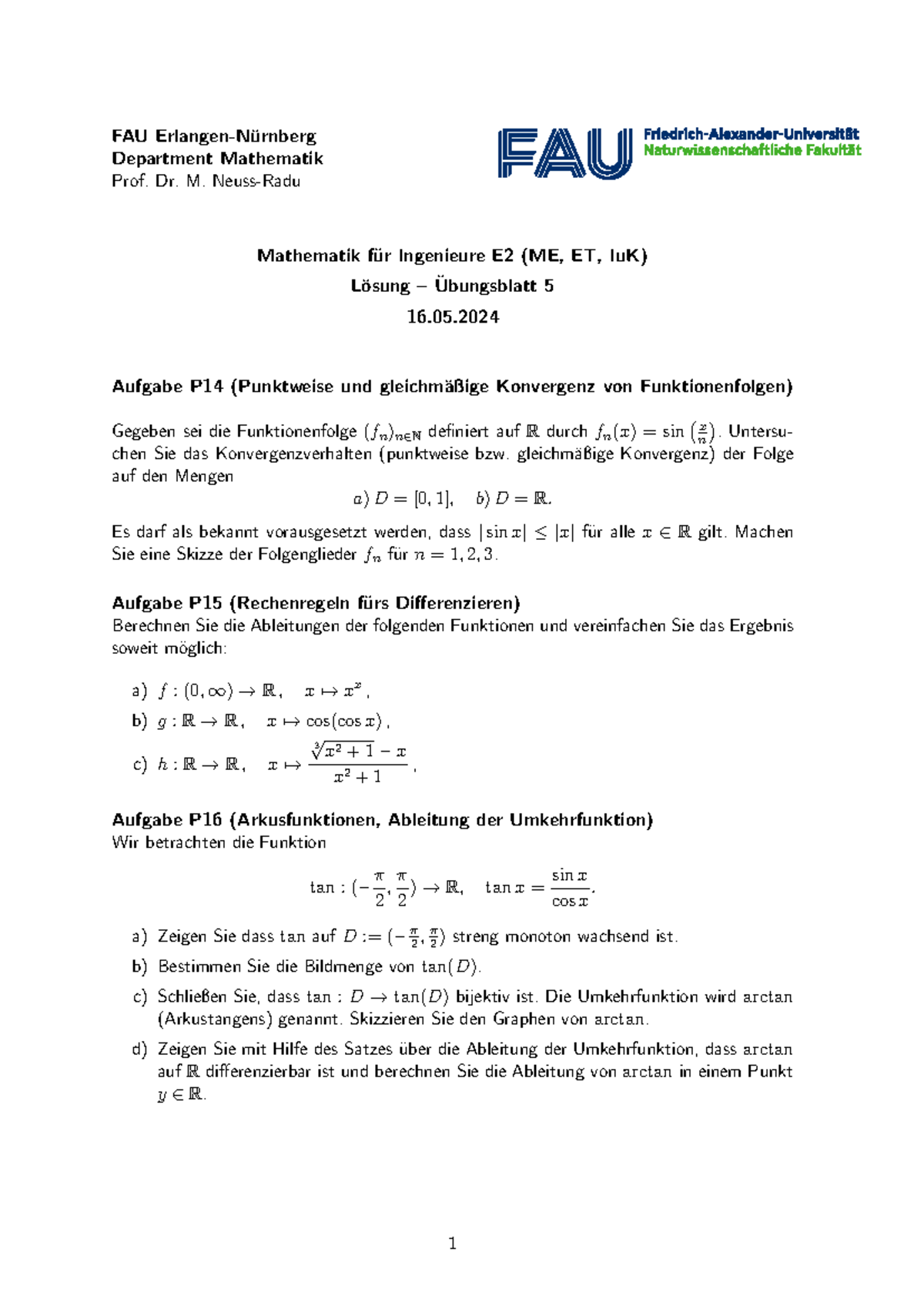 Blatt 5 Loesung - Sommersemester 2024 - FAU Erlangen-N ̈urnberg ...