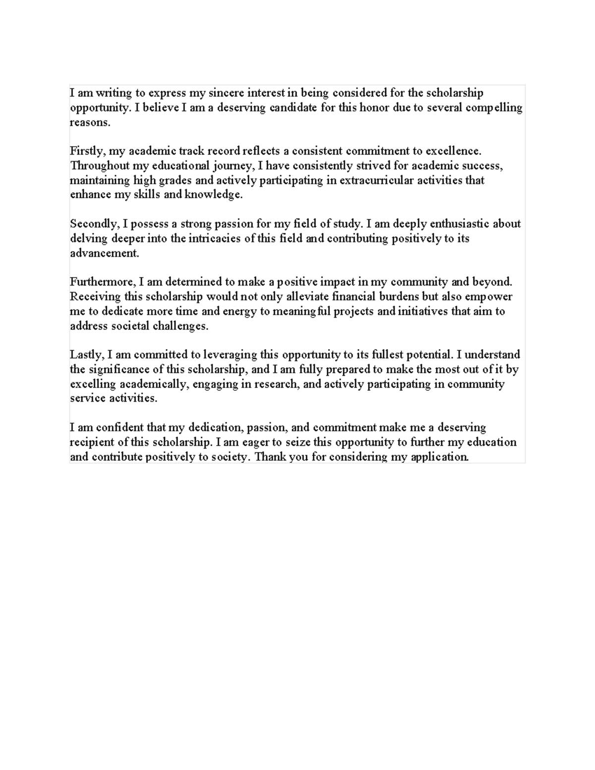 I am writing to express my sincere interest in being considered for the ...