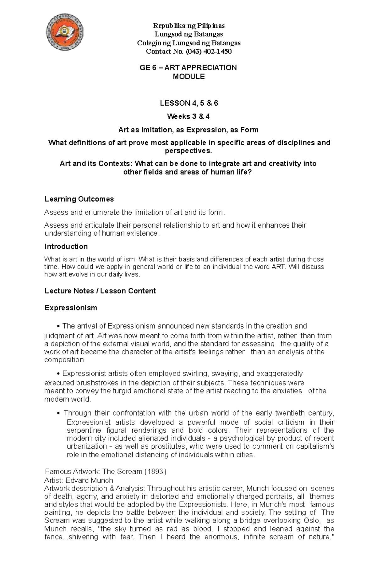 Module Lesson 2 - What is art in the world of ism. What is their basis ...