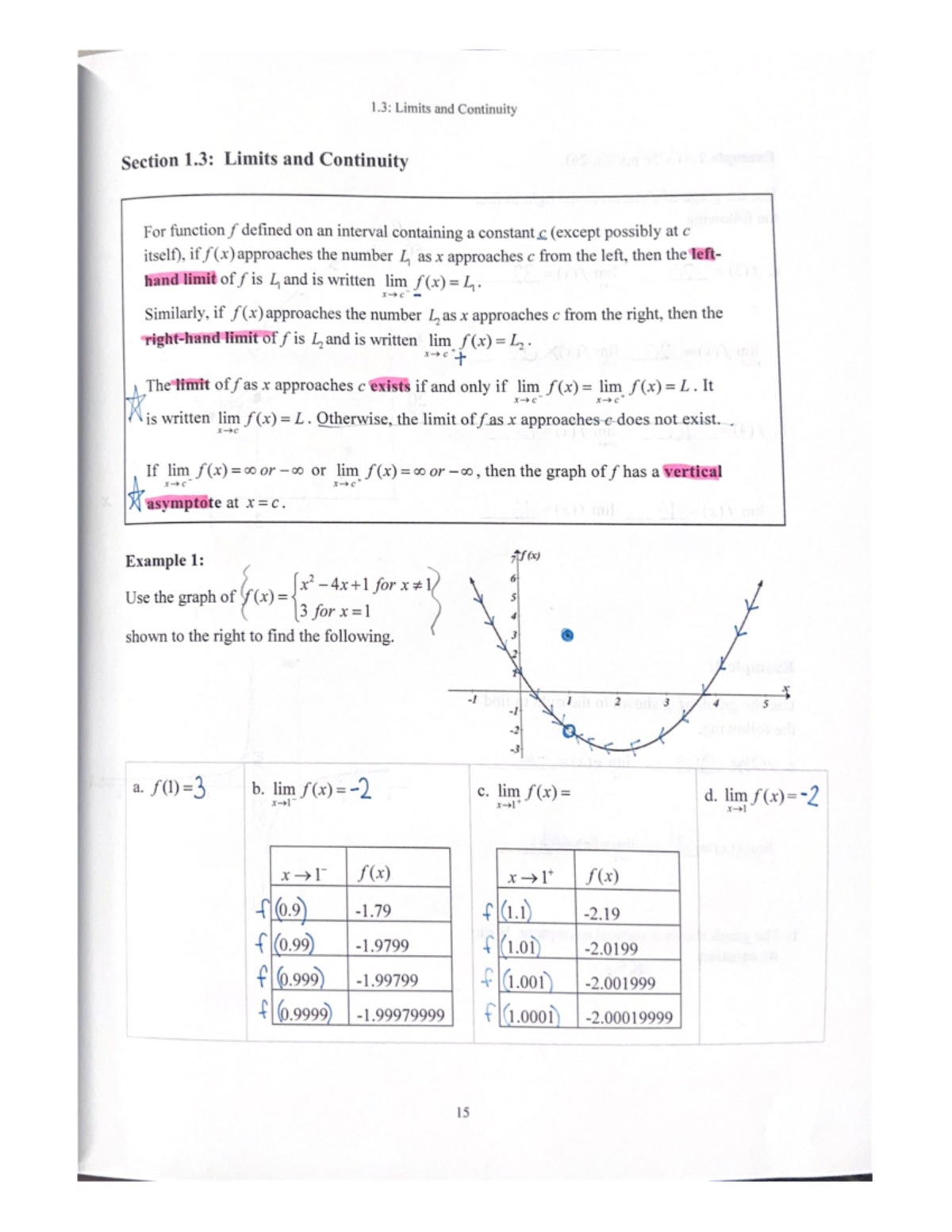 1.3 lecture check - MATH1020 - Clemson - Studocu