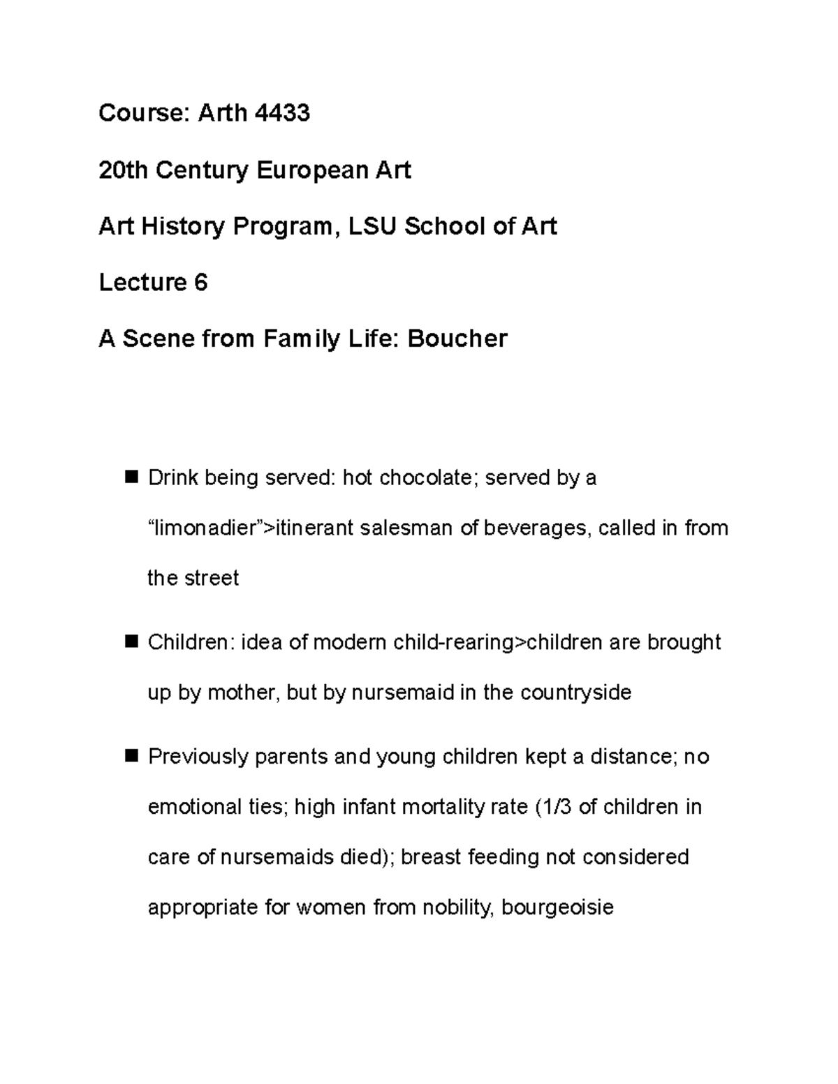 A Scene from Family Life - Studocu