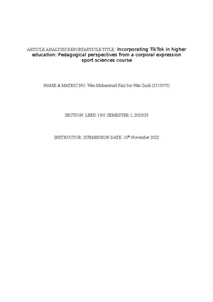 Group Assignment 1 Personal Leadership Philosophy (TONY Fernandes) - W ...