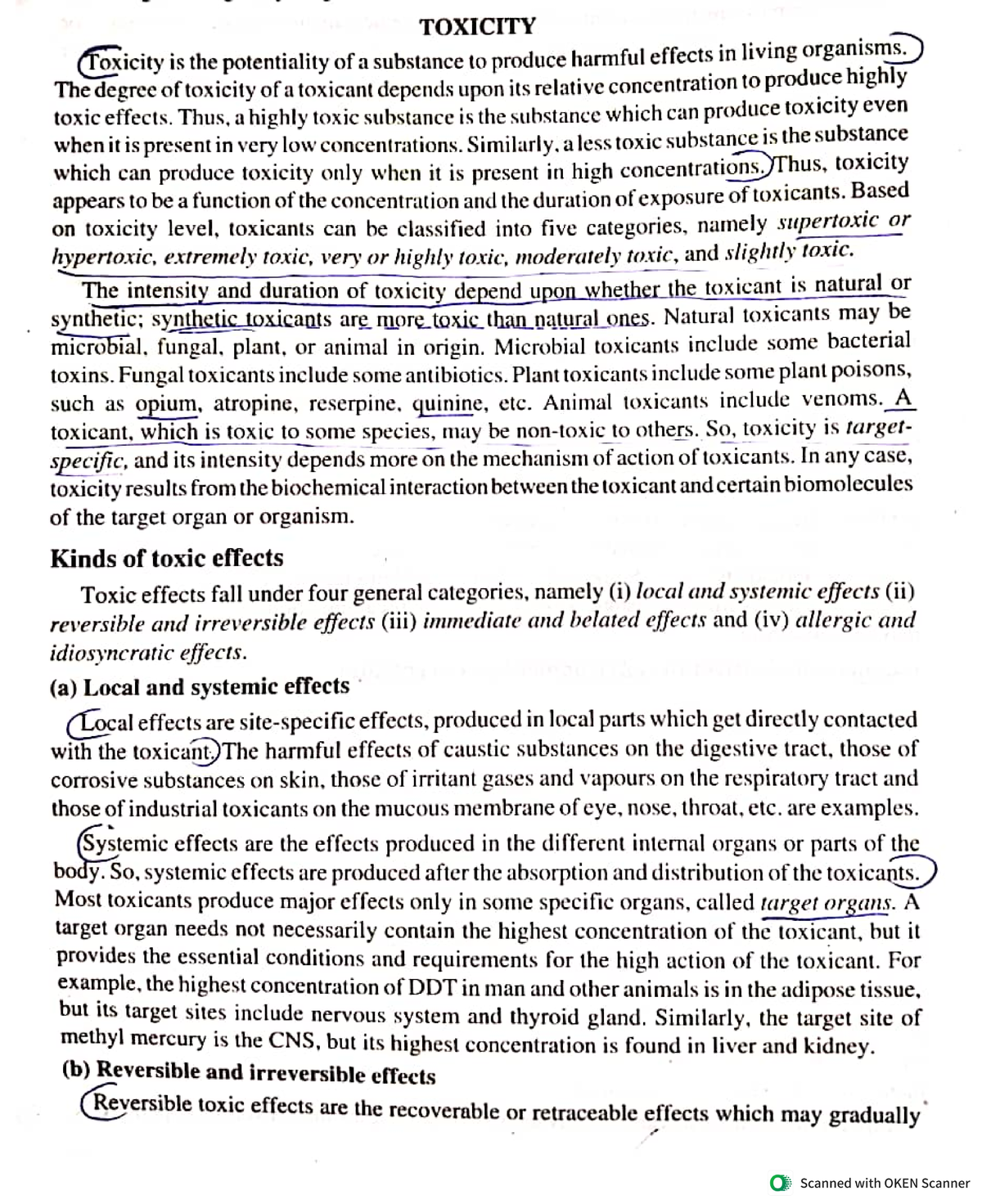 Toxicity - kinds of toxicity, lethal dose - Bsc zoology - Studocu