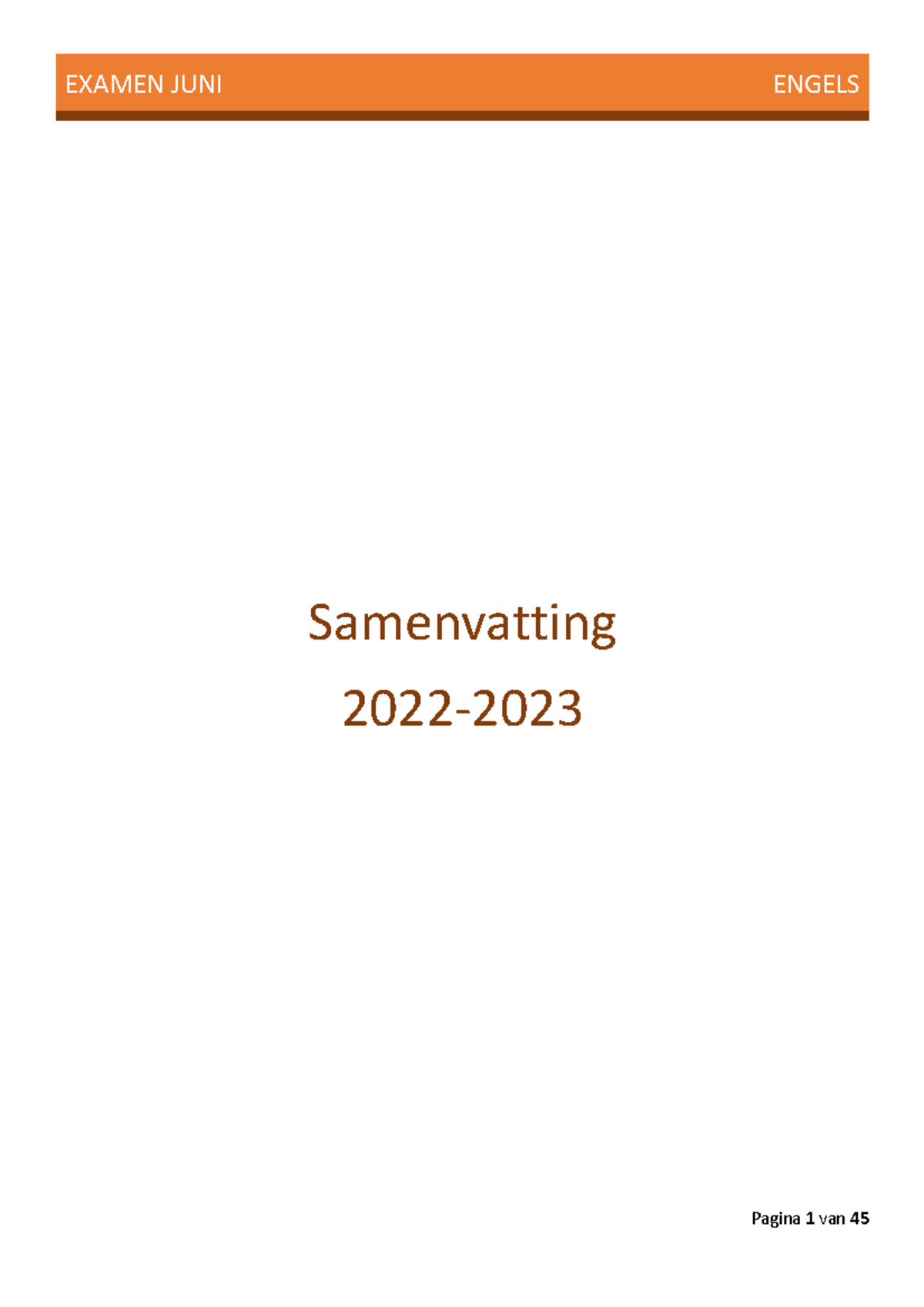 Samenvatting Engels 2de Semester - Samenvatting 2022- Inhoud 8 ...