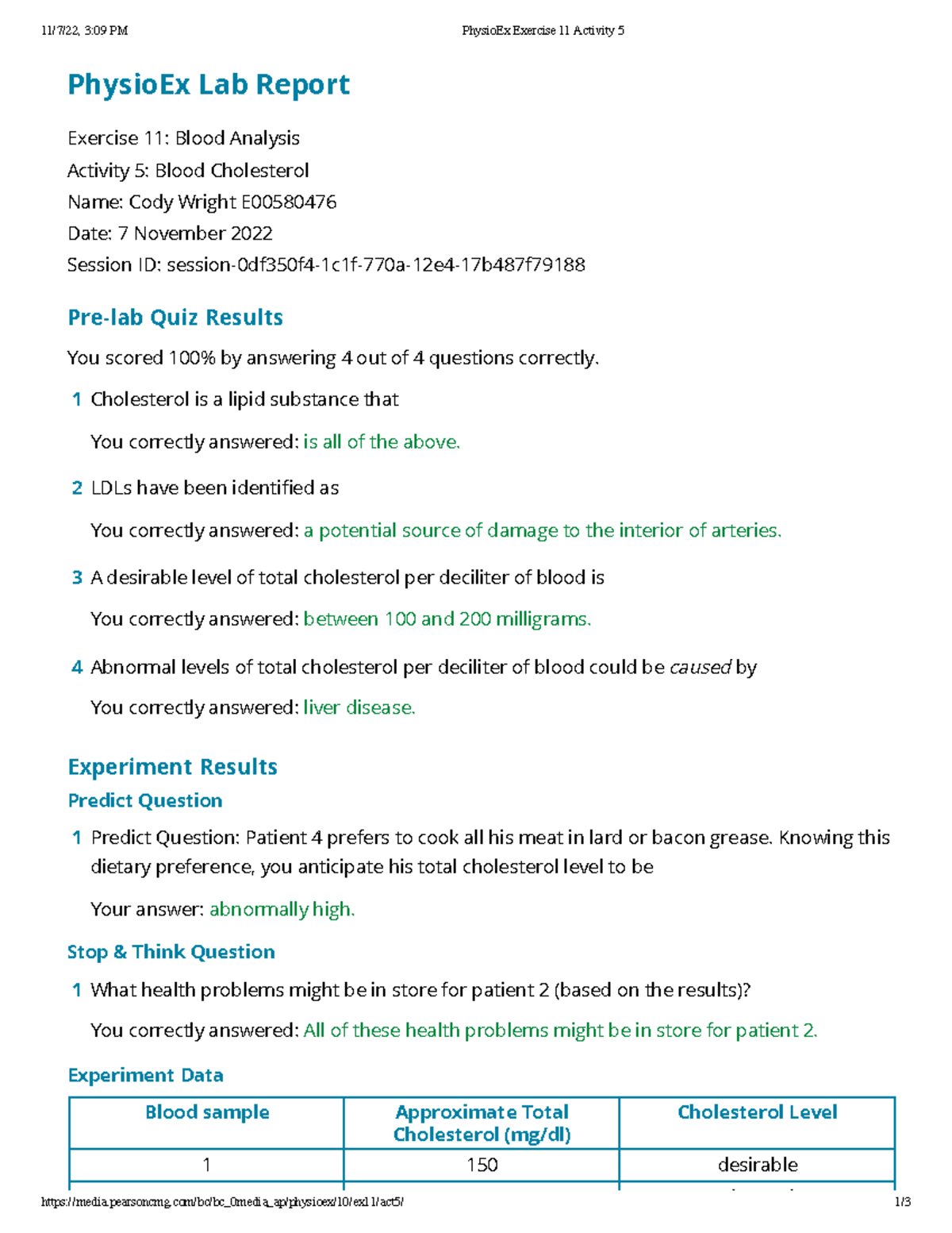 Physio Ex Exercise 11 Activity 5 - pearsoncmg/bc/bc_0media_ap/physioex/10/ex11/act5/ 1/ PhysioEx ...