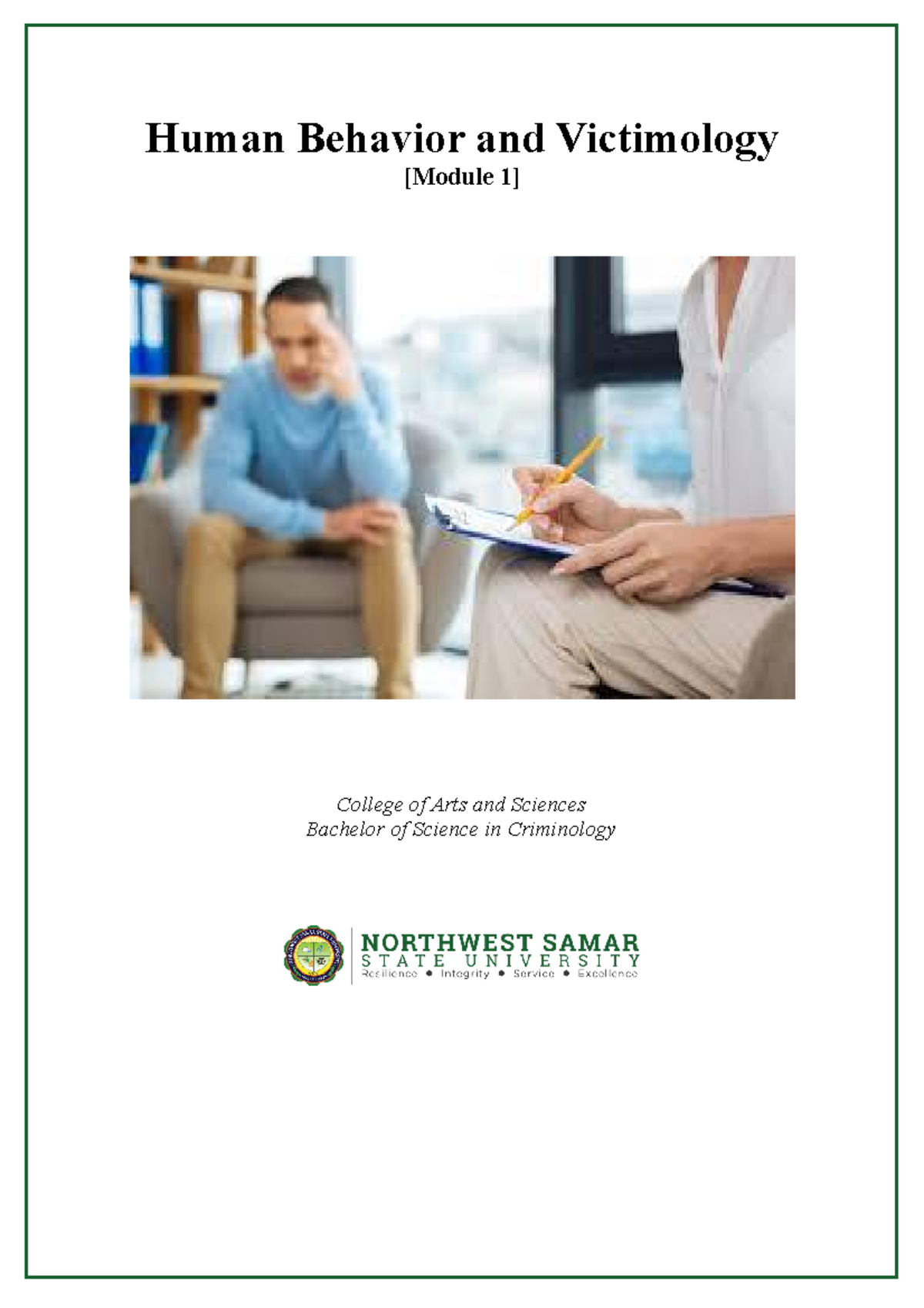 Crim 203 MT Module 1 - Crime investigation and detection - Human ...