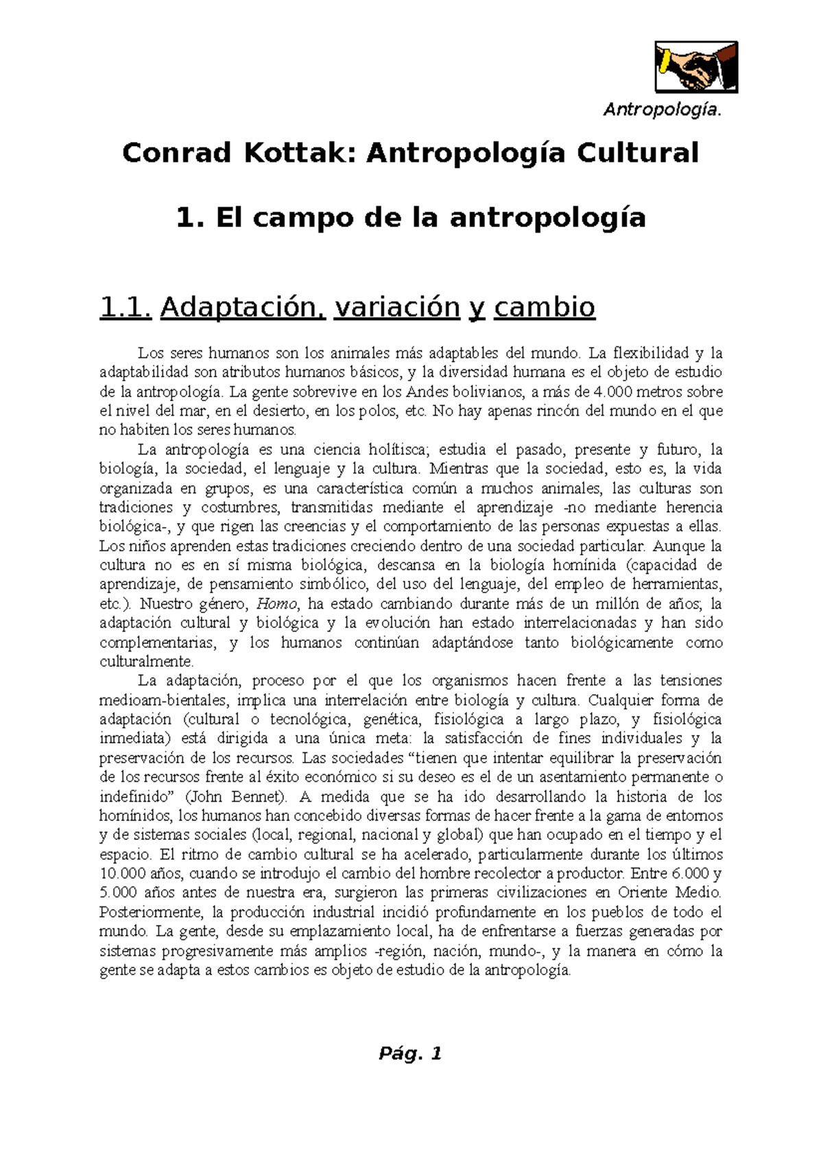 C. P Kottak - Manual de antropología - Antropología. Conrad Kottak ...
