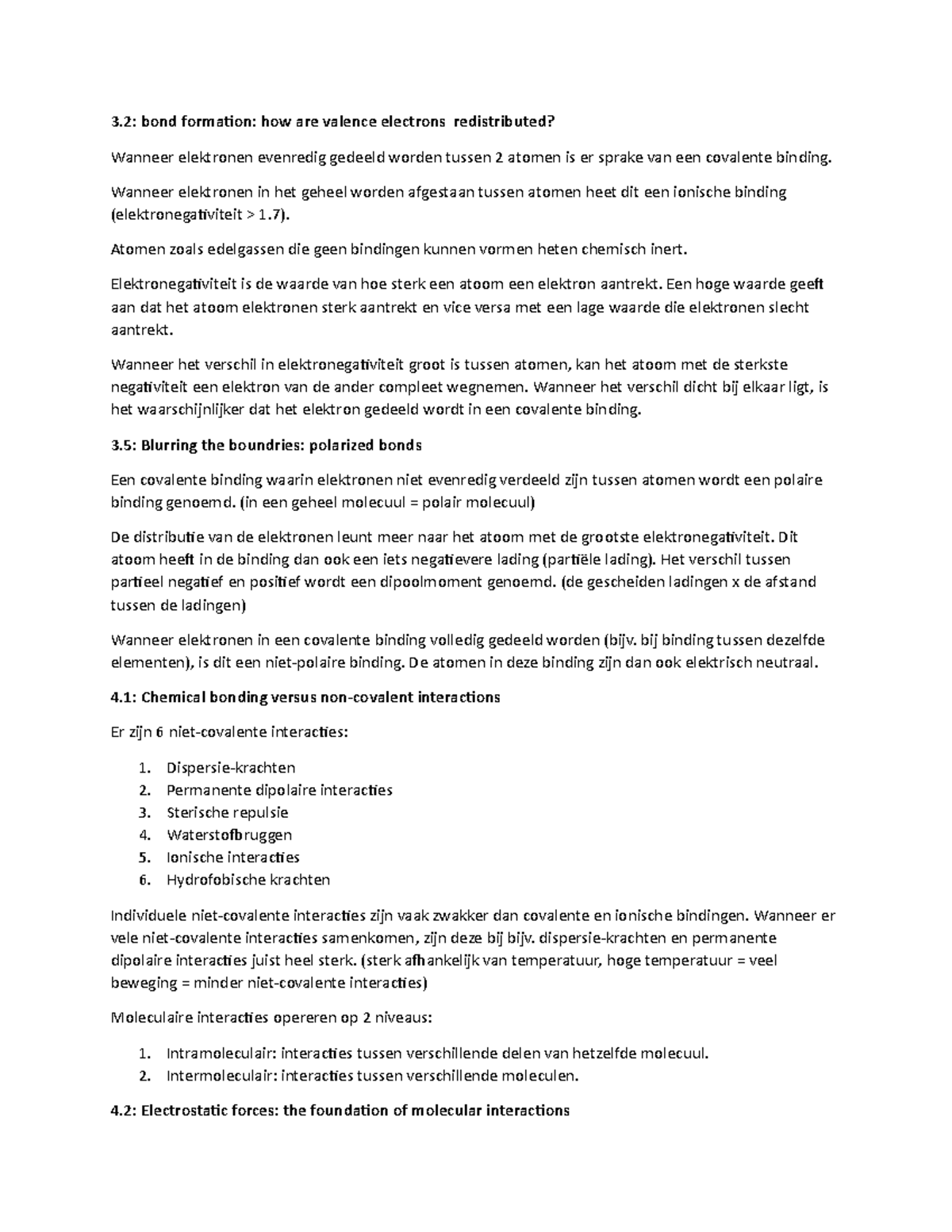 Samenvatting PCC - 3: bond formation: how are valence electrons ...