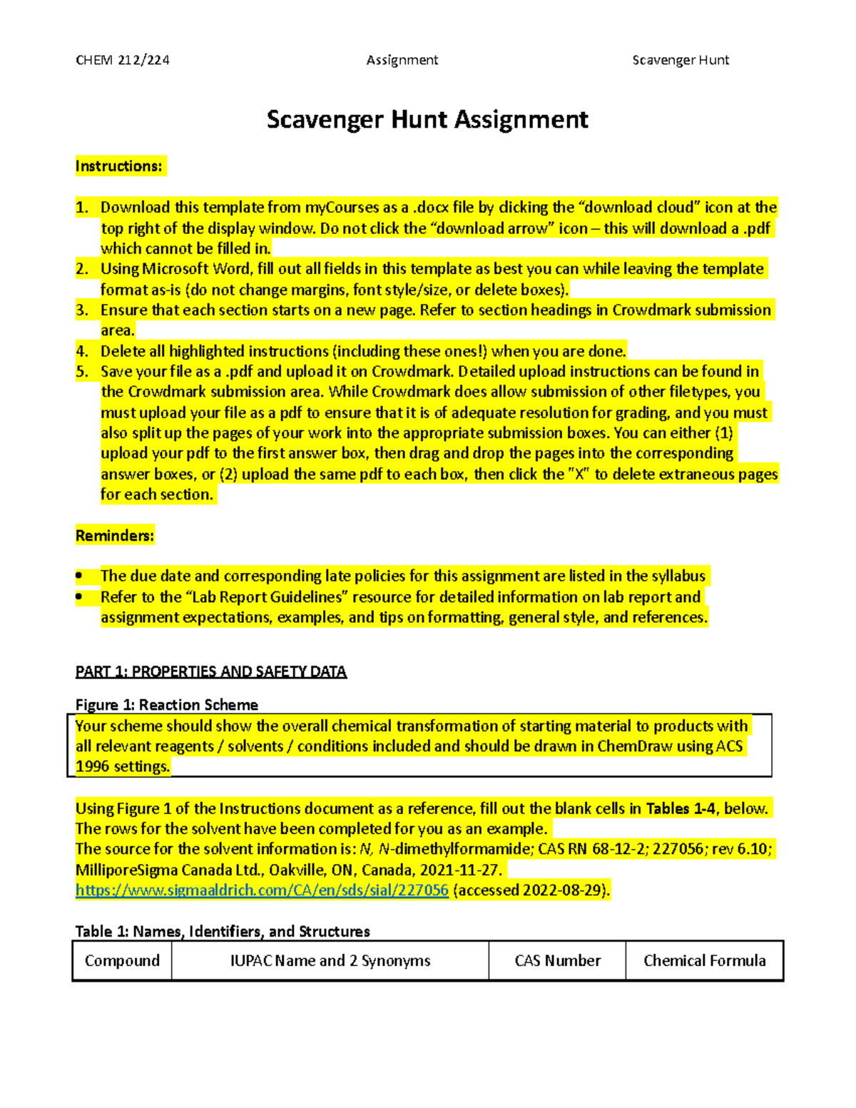 212-assignment-scavenger hunt - Scavenger Hunt Assignment Instructions ...